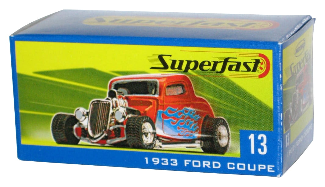 Matchbox Superfast (2004) Red 1933 Ford Coupe Power Grab Box Toy Car ...