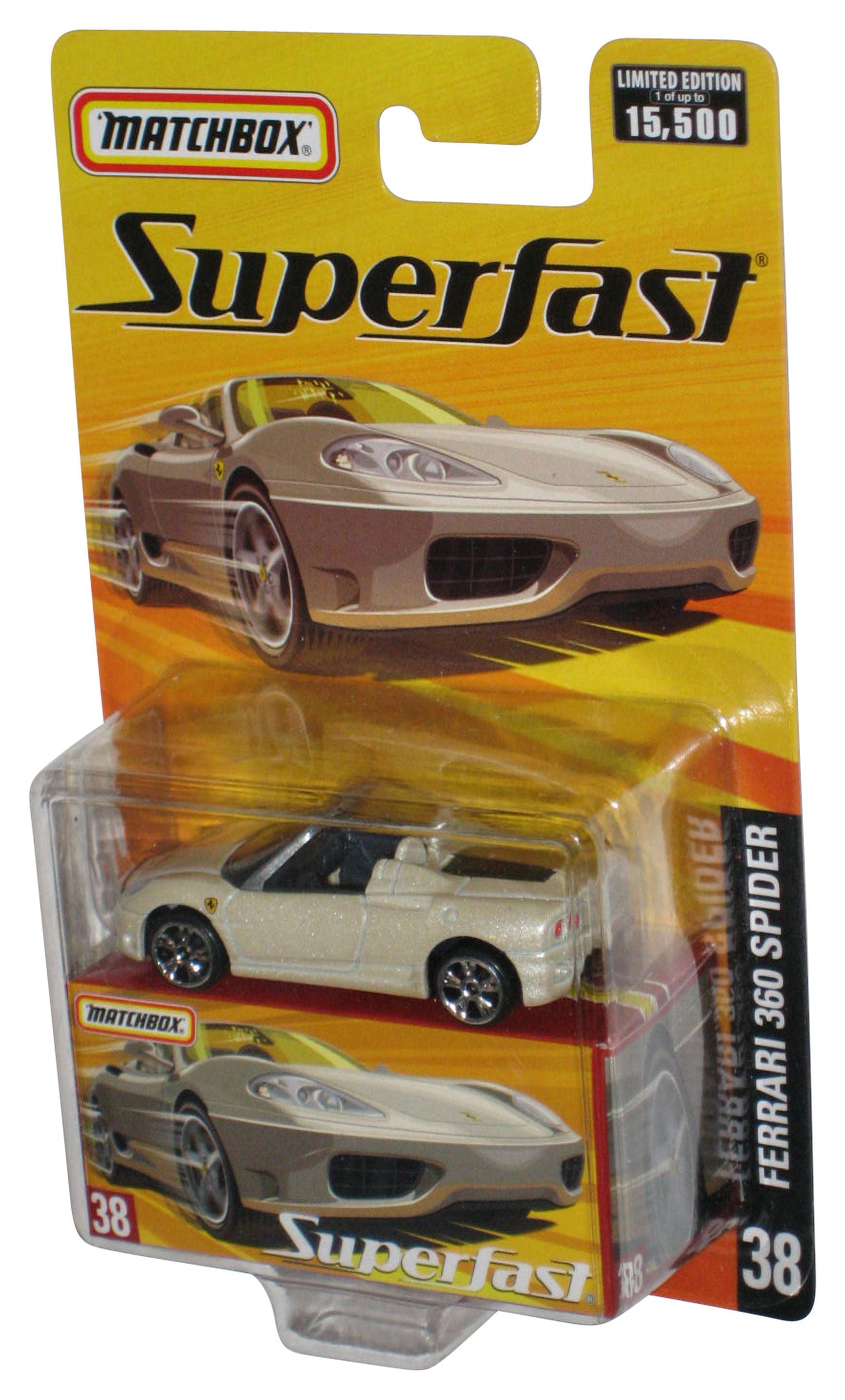 Matchbox Superfast (2005) Mattel Pearl White Ferrari 360 Spider Car #38 ...