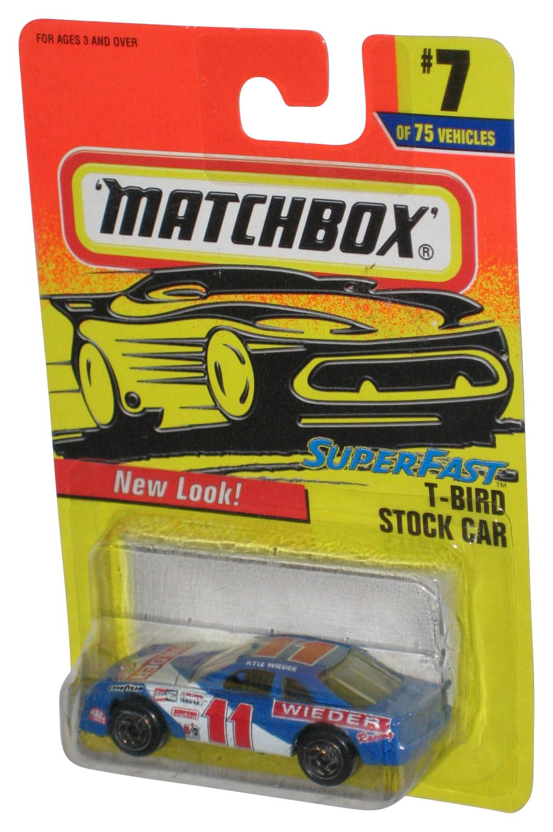 Matchbox Superfast New Look (1996) Blue T-Bird Stock Car #7/75 ...