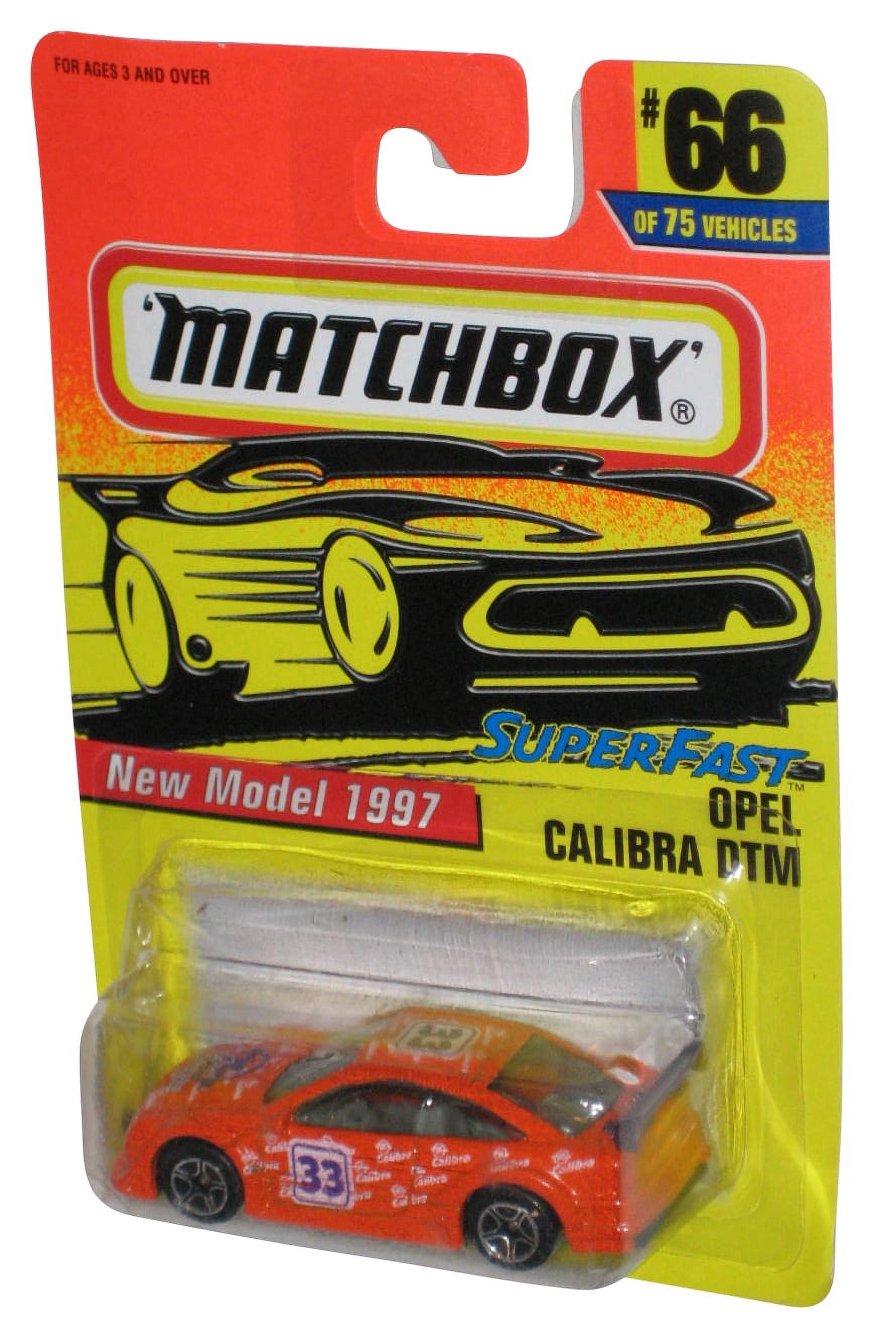 Matchbox Superfast New Model 1997 Orange Opel Calibra DTM Car #66/75 - (Dented Plastic ...