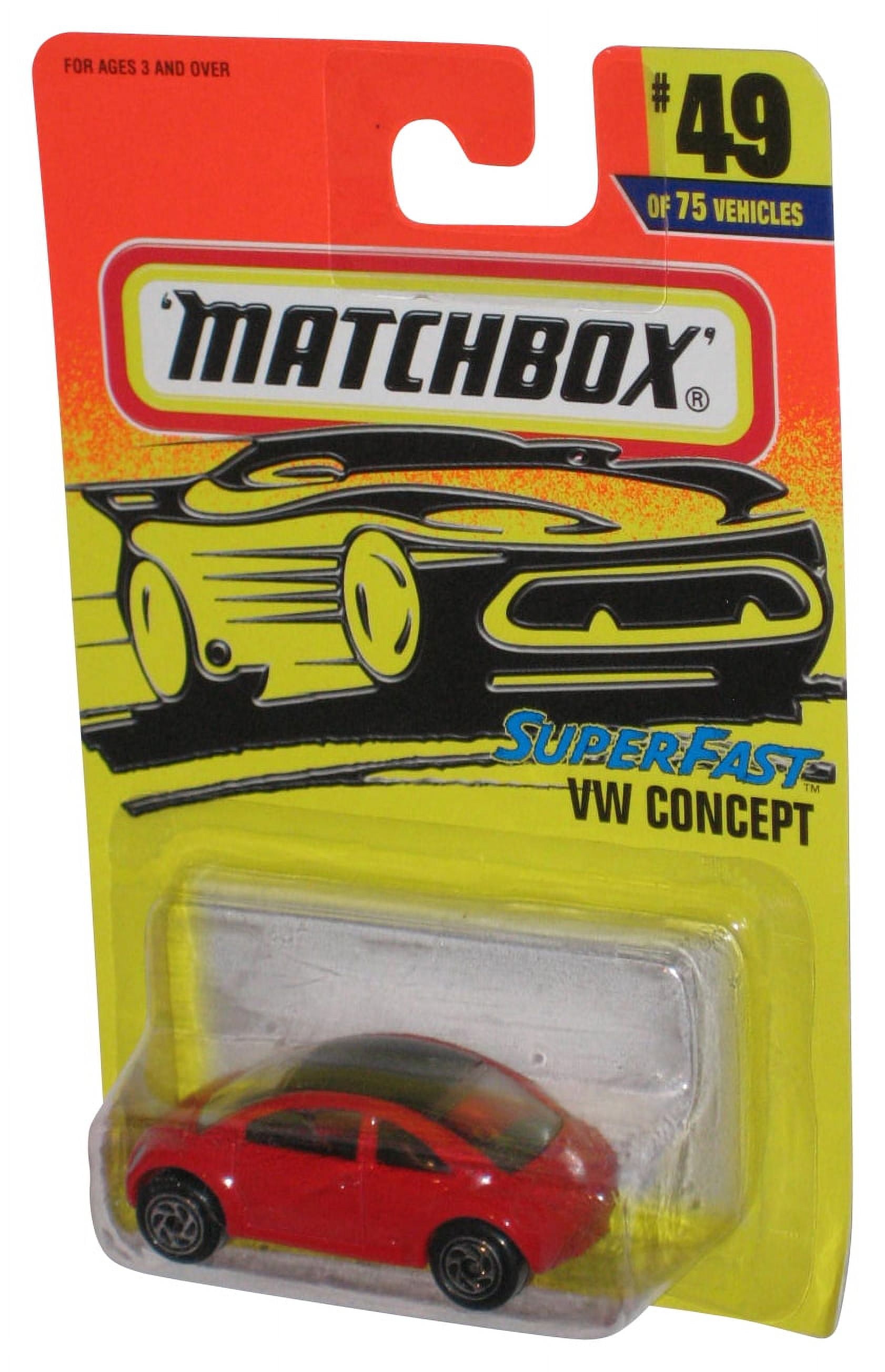 Matchbox Superfast VW Concept (1996) Red Die-Cast Toy Car #49/75 ...