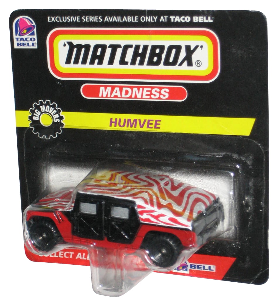 Matchbox Taco Bell Big Movers (1998) Madness Humvee Red White & Black ...
