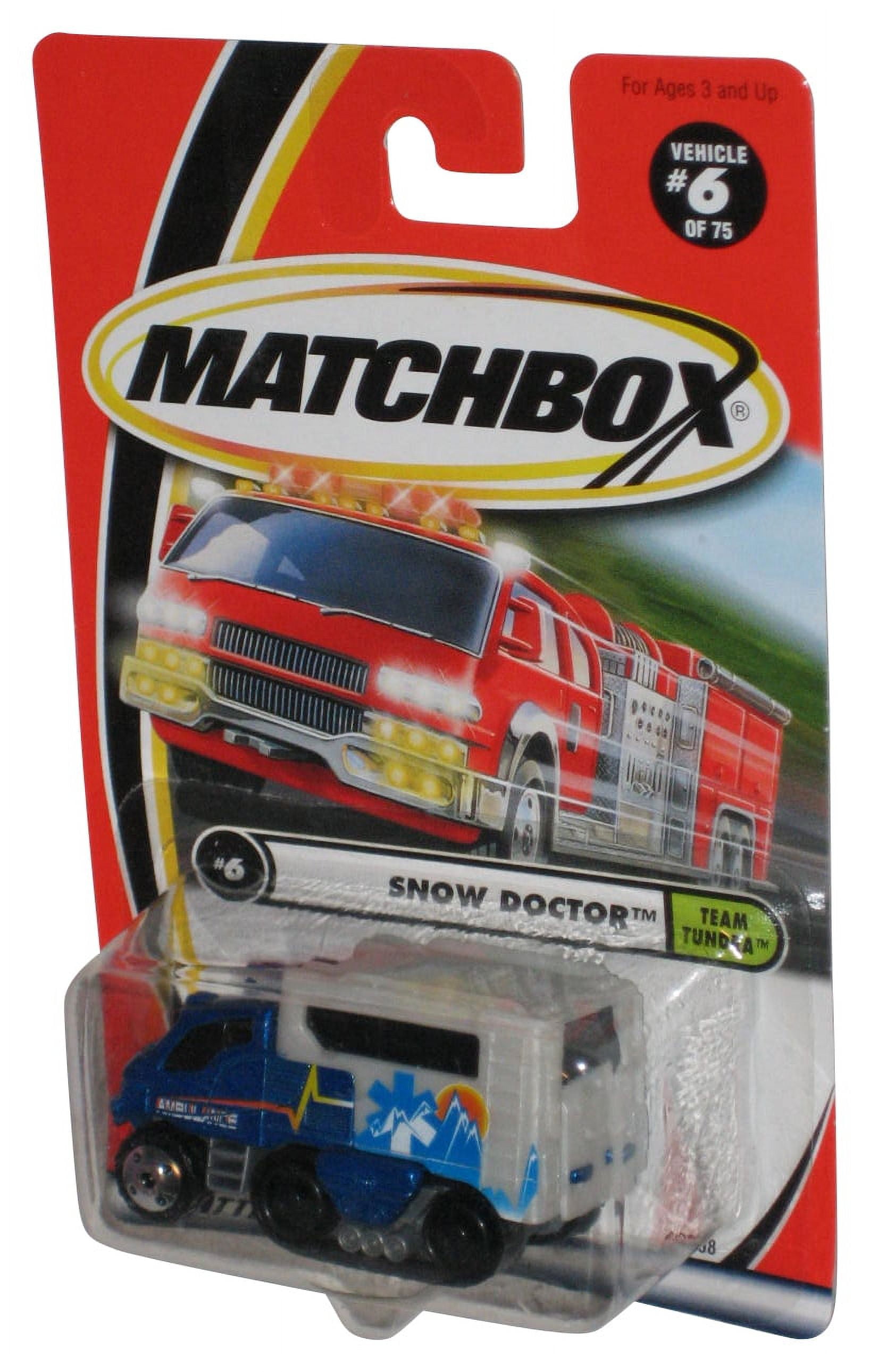 Matchbox Team Tundra #6 (2000) Snow Doctor Ambulance Blue & White Toy ...