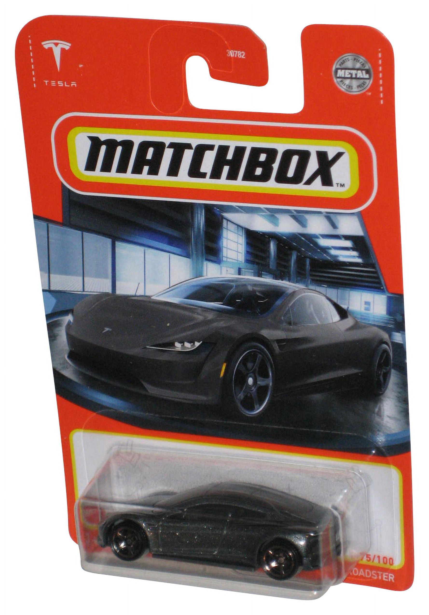 Matchbox Tesla Roadster (2022) Mattel Metal Silver Toy Car 75/100 ...