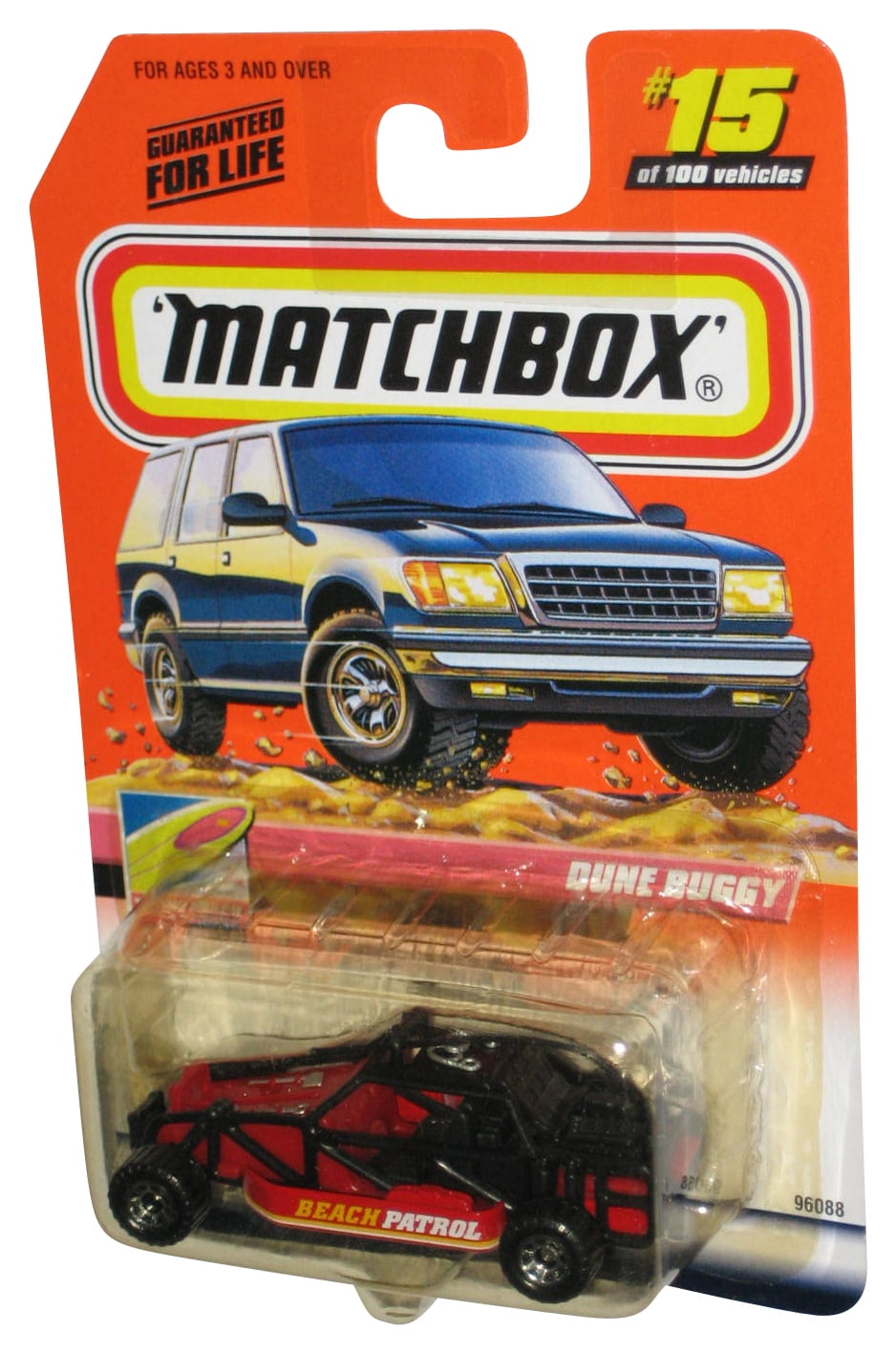 Matchbox To The Beach (1999) Red Dune Buggy Patrol Toy Car #15/100 ...
