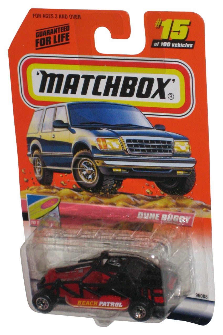 Matchbox To The Beach (1999) Red Dune Buggy Patrol Toy Car #15/100 ...