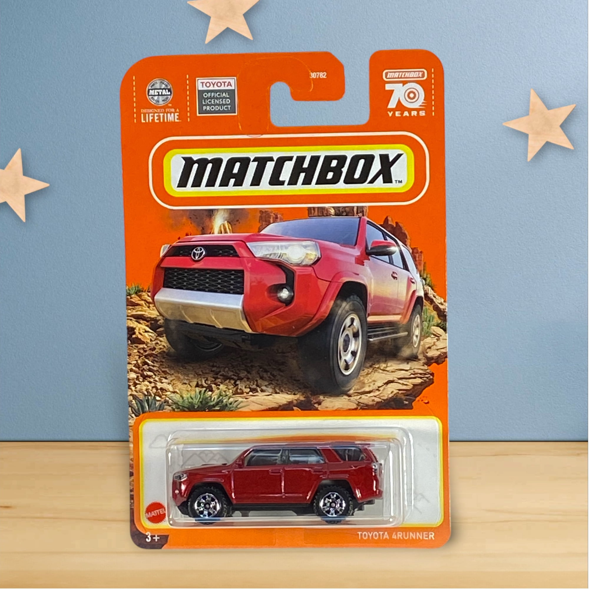 Matchbox Toyota 4Runner (2022) 70 Years Red Die-Cast Metal Toy Car ...