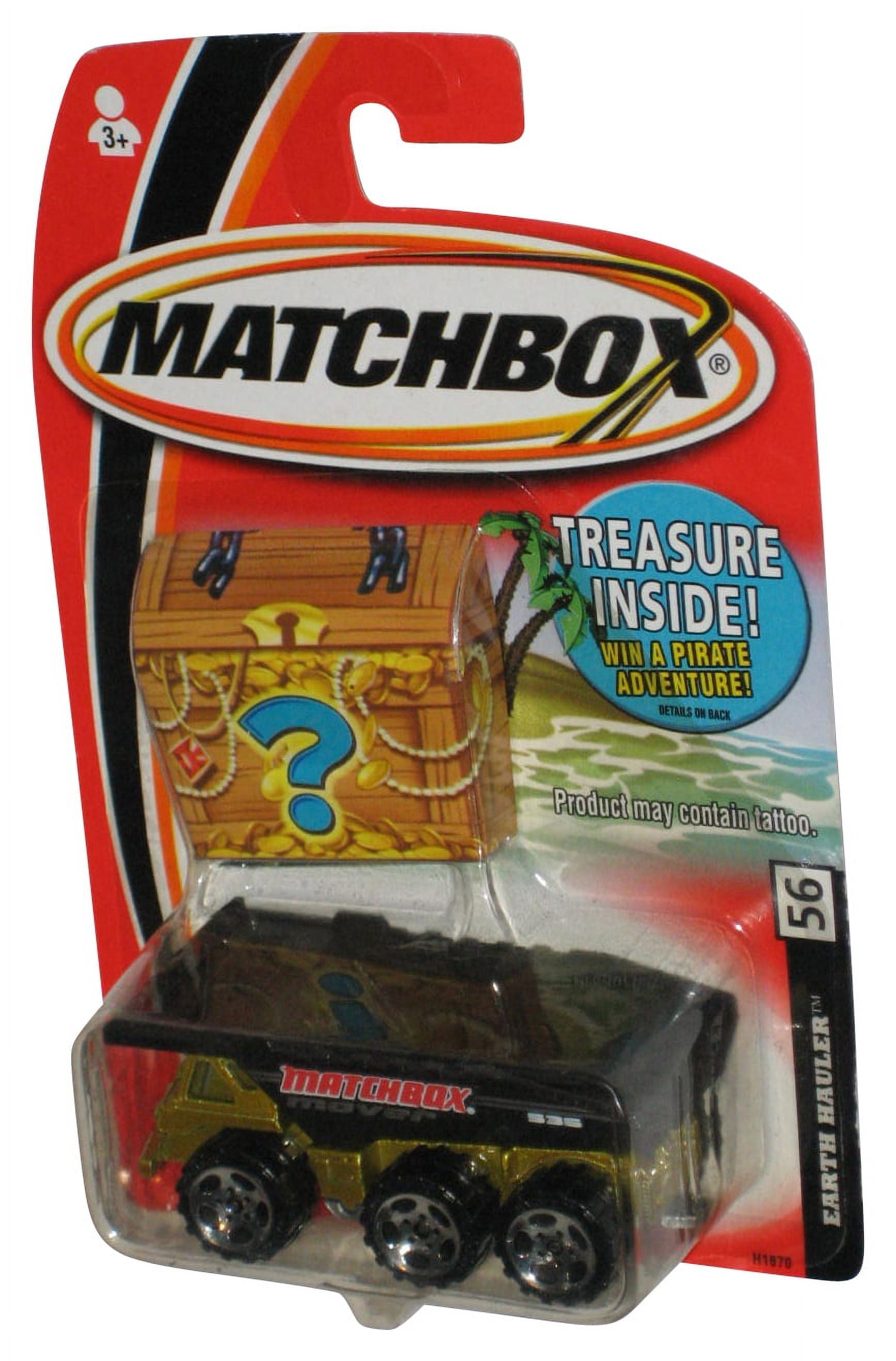 Matchbox Treasure Inside (2004) Black & Yellow Earth Hauler Truck Toy ...