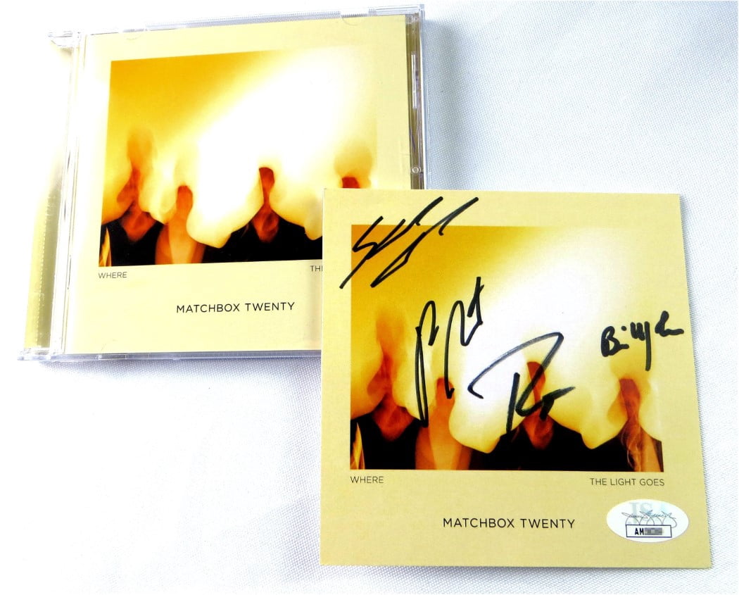 Matchbox Twenty Band Signed Autographed CD Insert Where the Light Goes ...