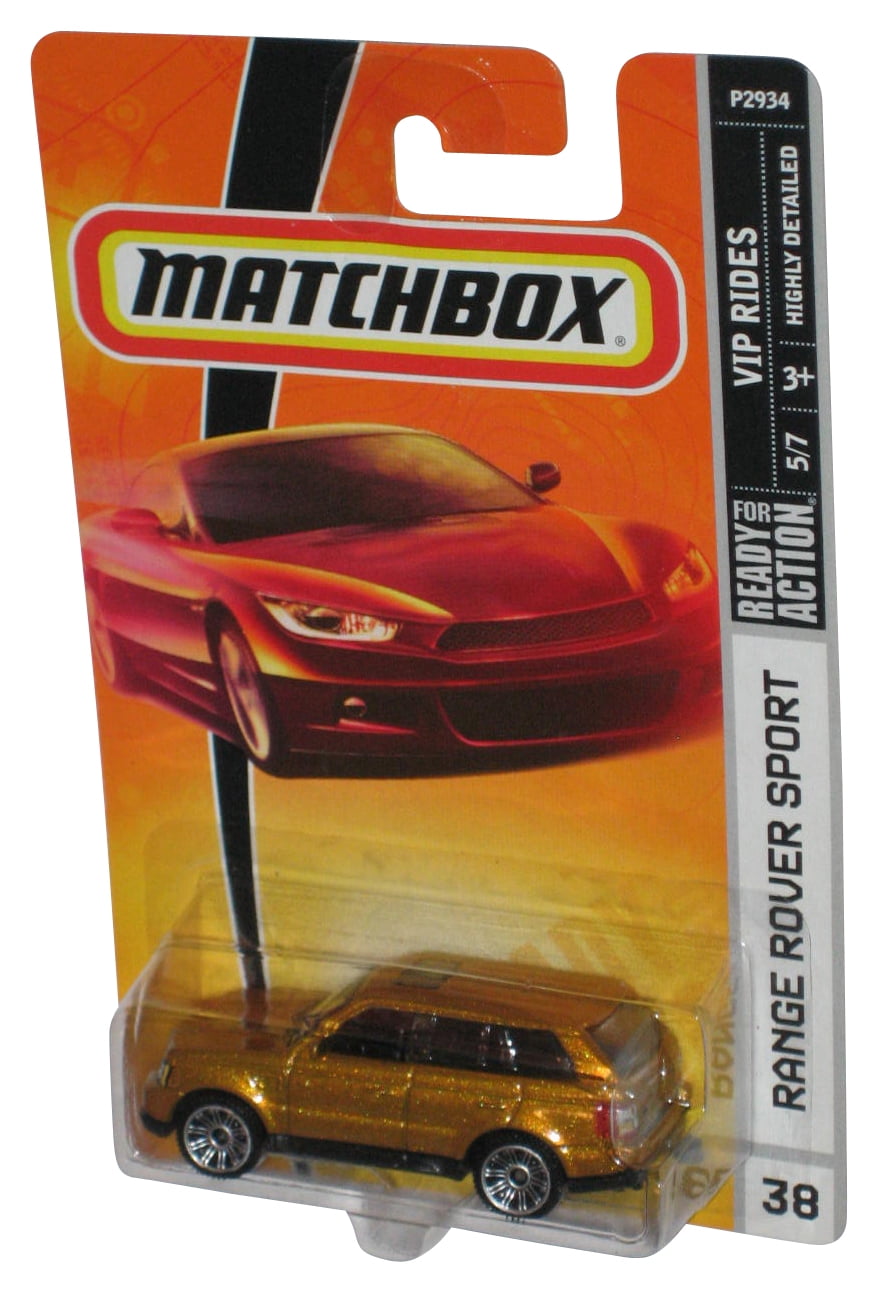 Matchbox VIP Rides (2008) Gold Range Rover Sport Toy Car #38 - Walmart.com