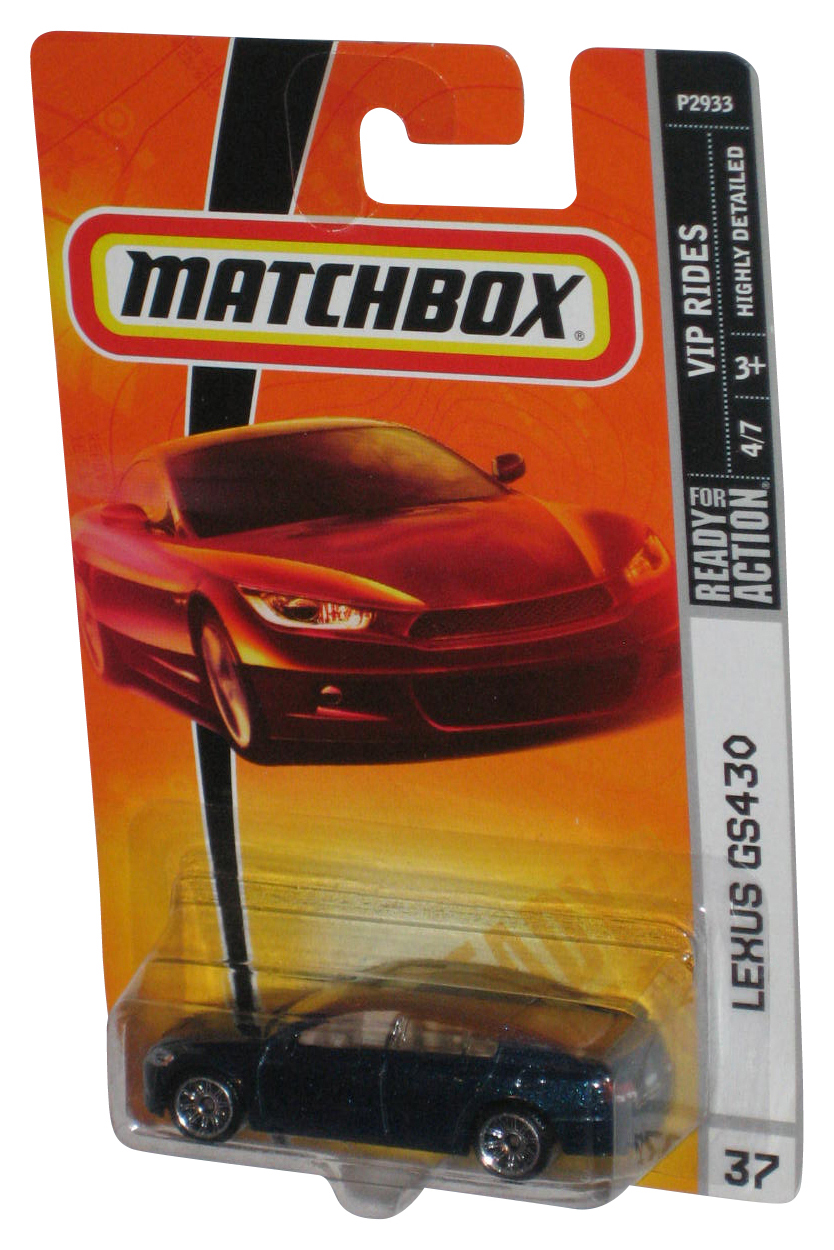 Matchbox VIP Rides Ready For Action (2008) Lexus GS430 Blue Toy Car #37 ...