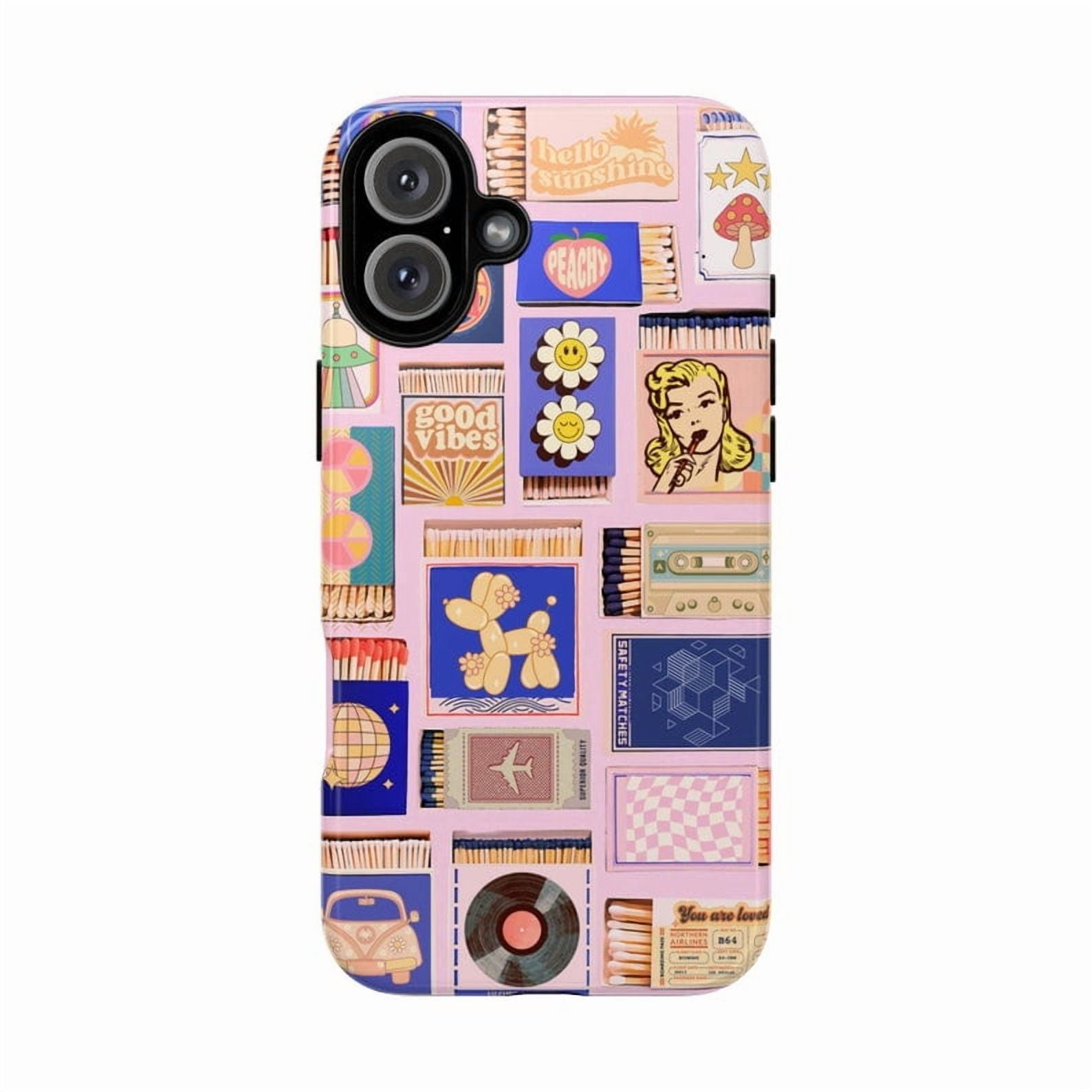 Matchbox Vintage Collage Retro Match Box Art Phone Case for iPhone 12 ...