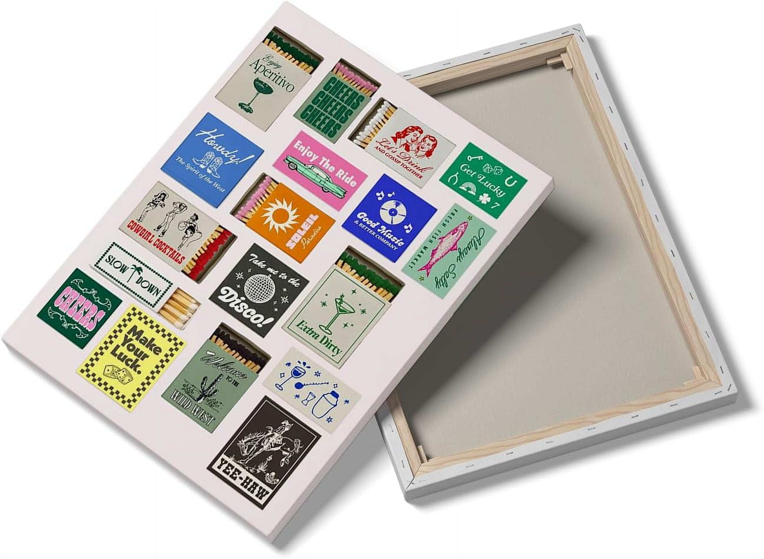 Matchbox Wall Art-Happy And Lucky Girl Vintage Matchbox Unique Poster ...