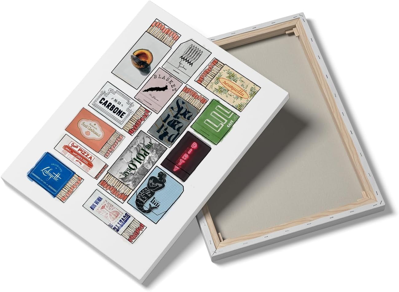Matchbox Wall Art-Matchbook Art Print, New York City, NYC, Matches ...