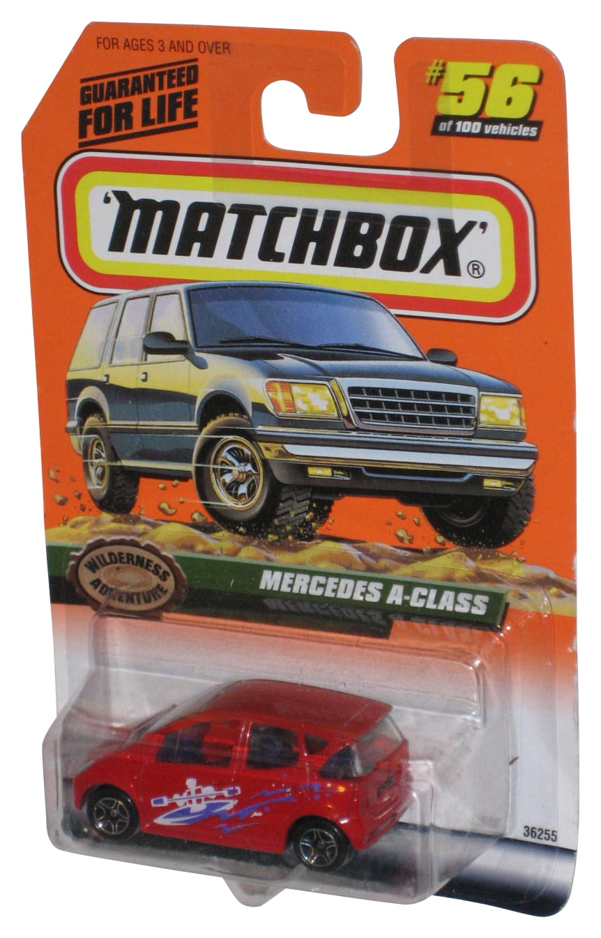 Matchbox Wilderness Adventure (1998) Red Mercedes A-Class Toy Car #56/ ...