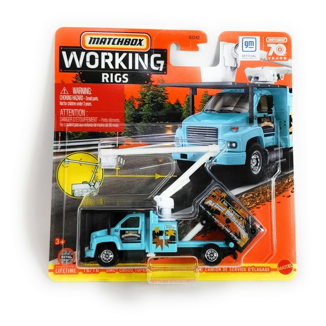 Matchbox Working Rigs GMC C8500 Topkick Tree Trimming Truck 1:64 Scale ...