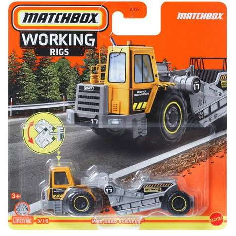 Matchbox Working Rigs MBX Road Scraper Diecast Vehicle - Walmart.com