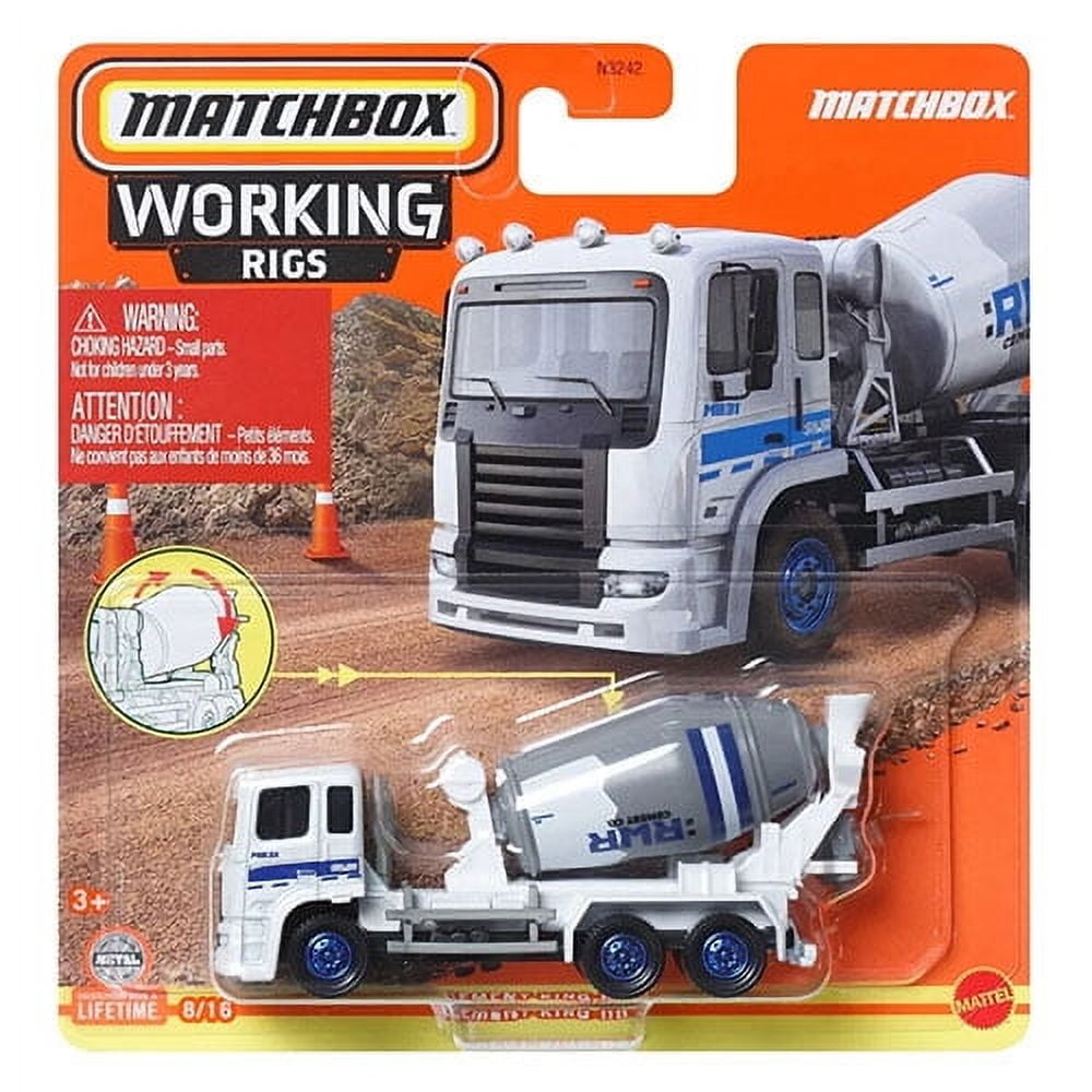 Matchbox Working Rigs Metal Vehicle - CEMENT KING HD [HVV13] 8/16 ...