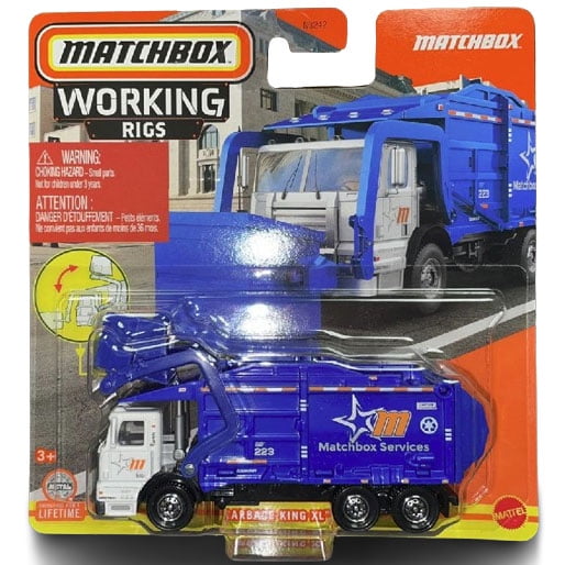 Matchbox Working Rigs Metal Vehicle - GARBAGE KING XL [HVV12] 7/16 ...