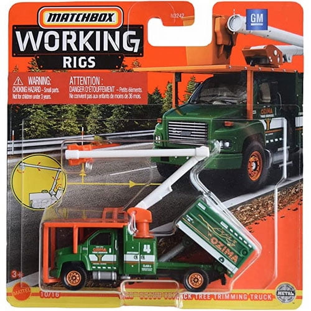 Matchbox Working Rigs Metal Vehicle - GMC C8500 Topkick Trimmer Tree ...