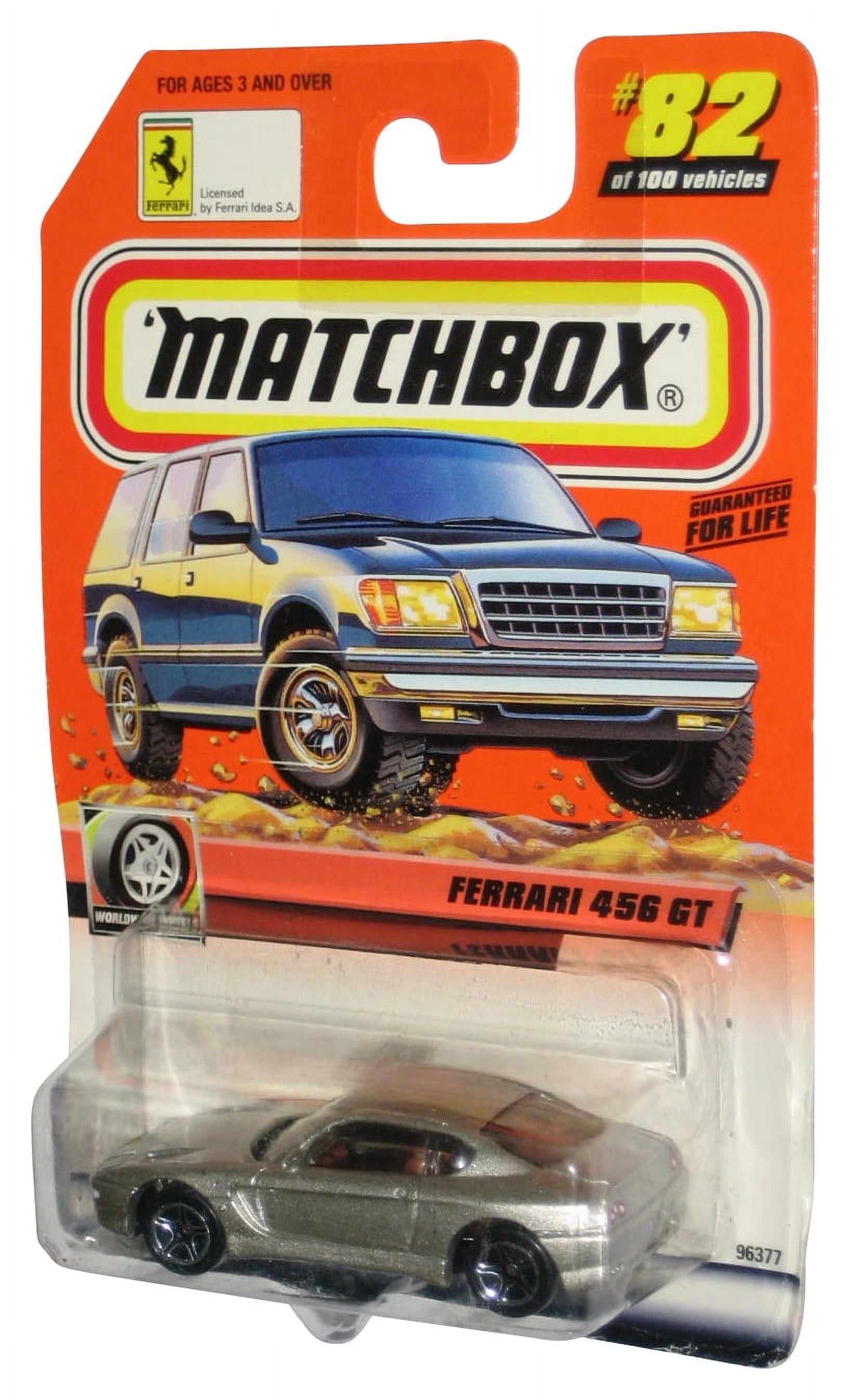 Matchbox Worldwide Wheels (1999) Silver Ferrari 456 GT Toy Car #82/100 ...