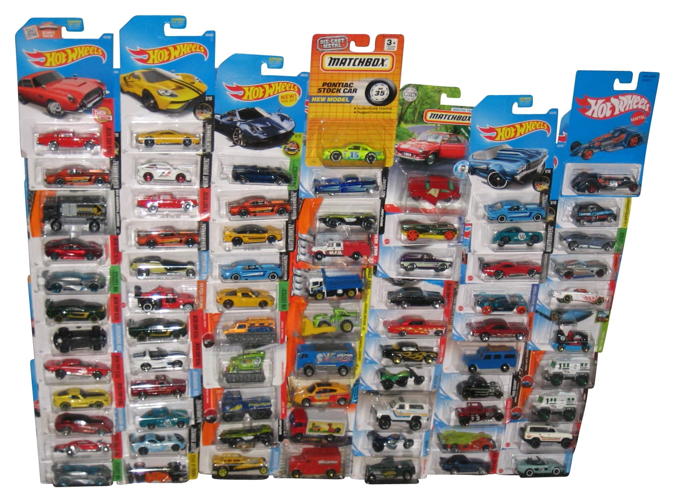 Matchbox and Hot Wheels Mattel Mixed Die Cast Toy Cars - (Lot of 74 Cars) - Walmart.com