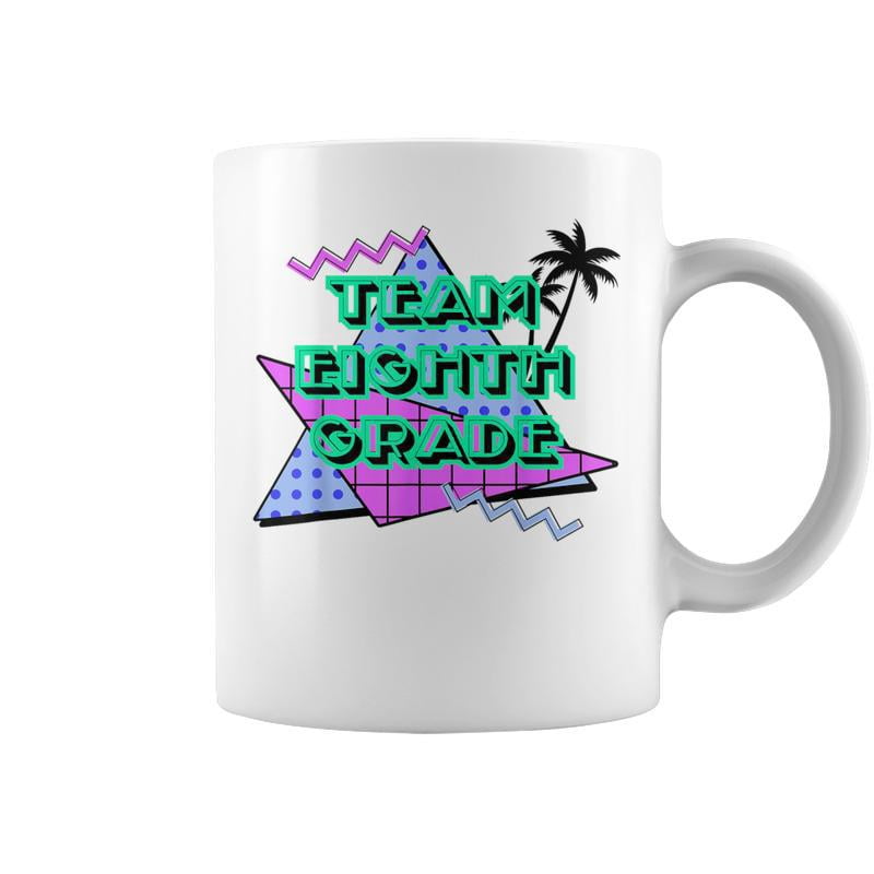 Matching 8Th Grade Teacher 80S 90S Theme Team Eighth Grade Coffee Mugs ...