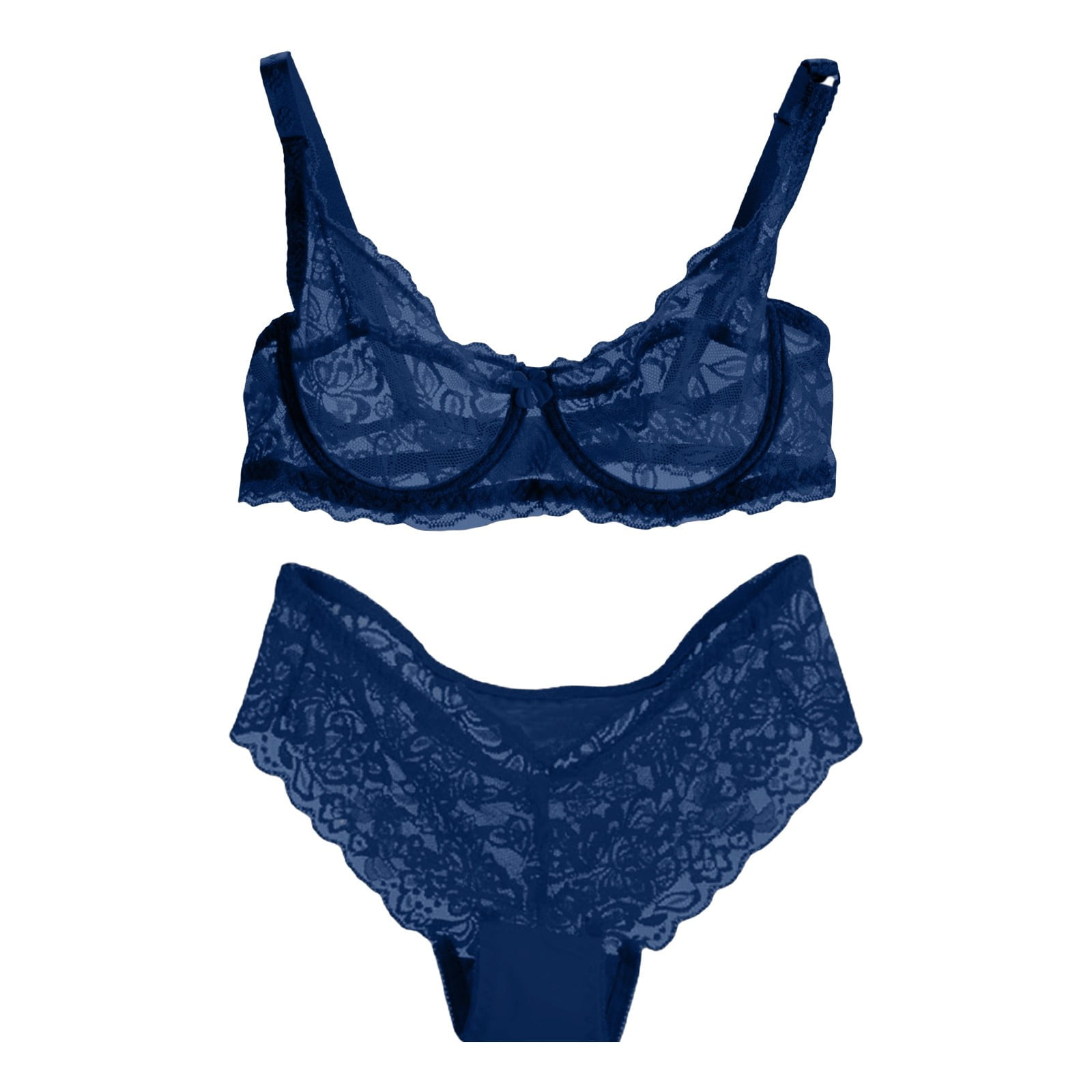 Matching Bra and Panty Sets, Prolriy Women's Underwire Lace Bras Push ...