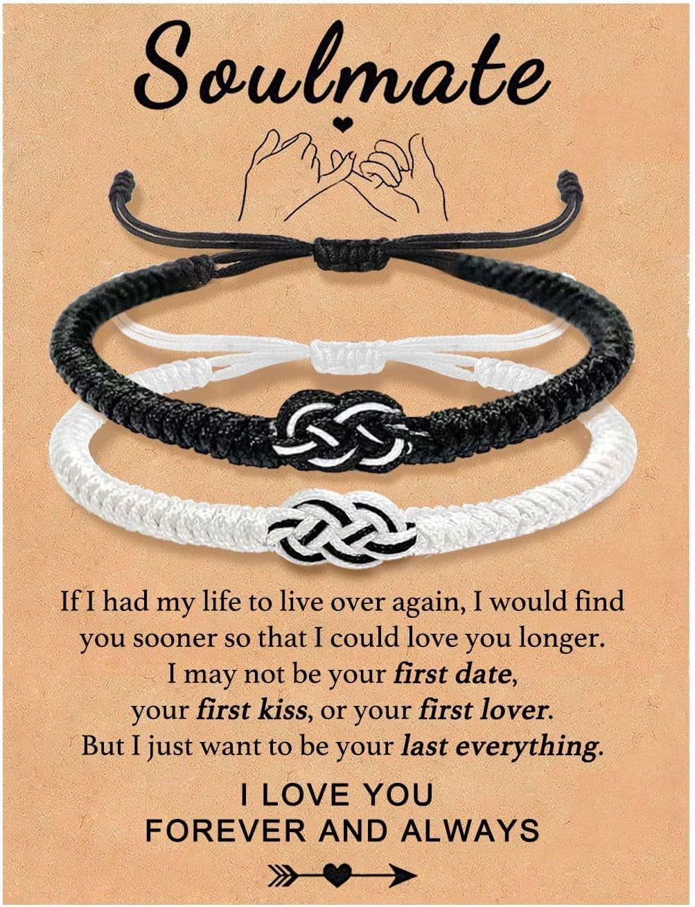 Matching Bracelets for Couples Anniversary Couple Gift for Him and Her ...