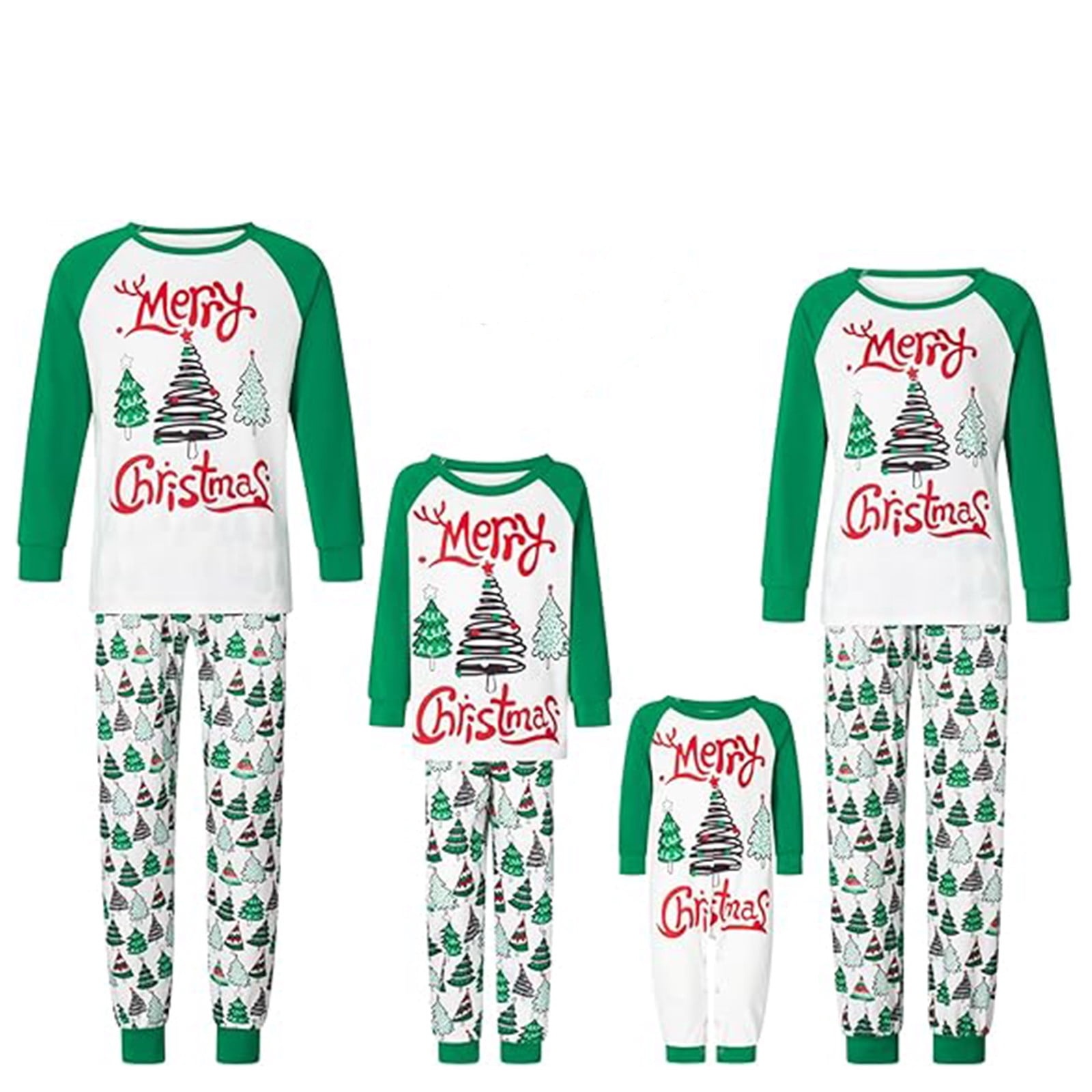 Matching Christmas Pajamas for Family (Green) - Stylish Matching Pjs ...