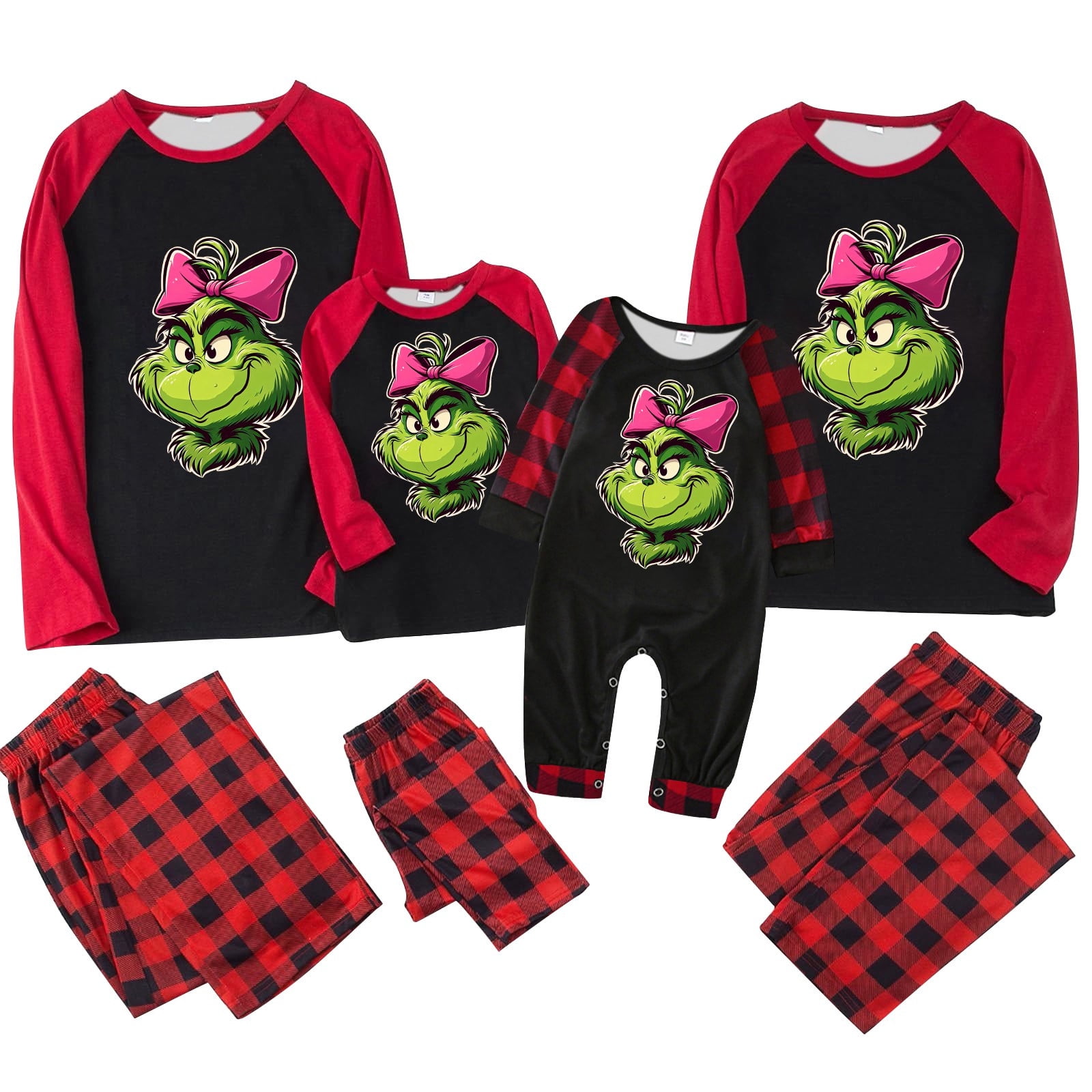 Matching Christmas Pajamas Fun Family Matching Outfits Grinch Christmas ...