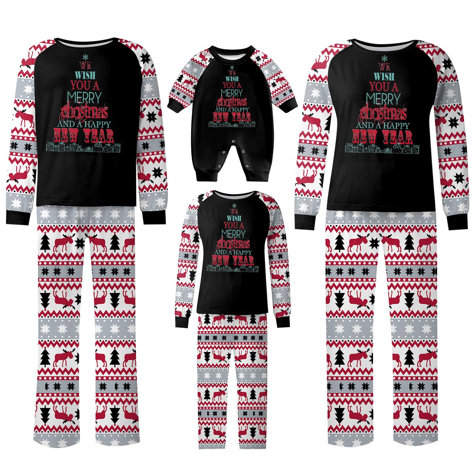Matching Christmas Pajamas Christmas Greetings Family Matching Outfits ...