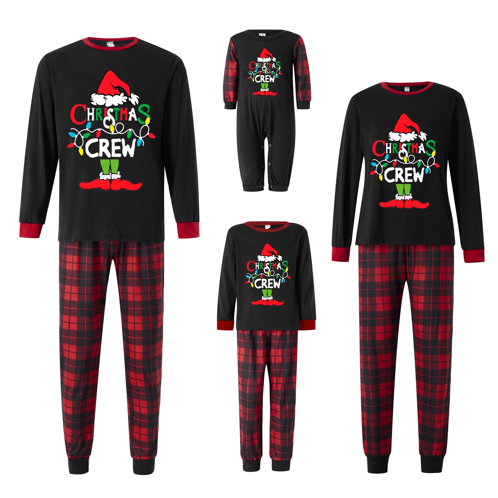 Matching Christmas Pajamas for Family, Funny Holiday Cute Let It Snow ...