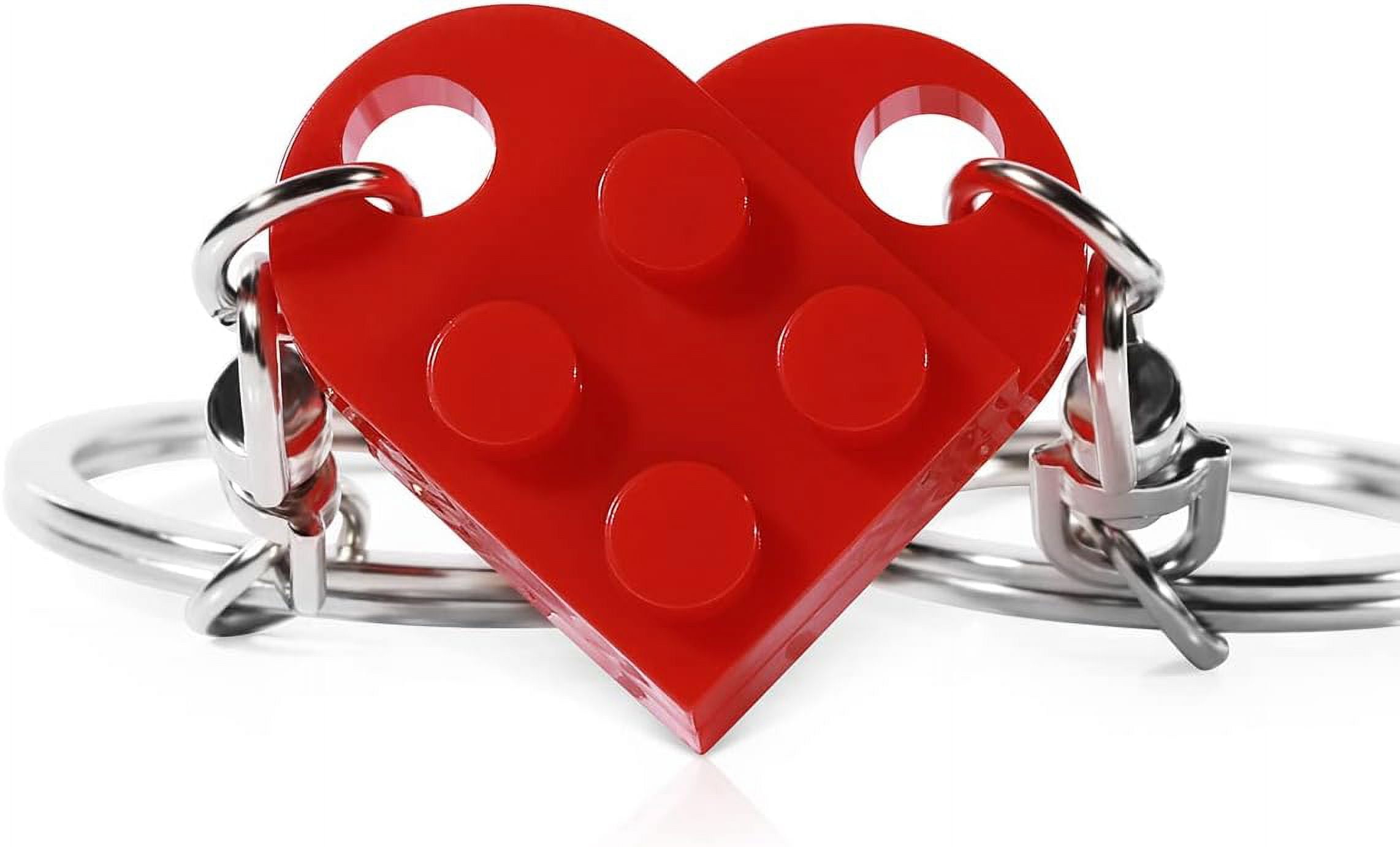 Matching Couple Heart Keychain for Boyfriend Girlfriend Valentine's Day ...