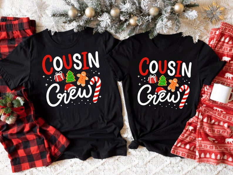 Matching Cousin Crew Christmas Shirts: Family Holiday Outfits - Walmart.com