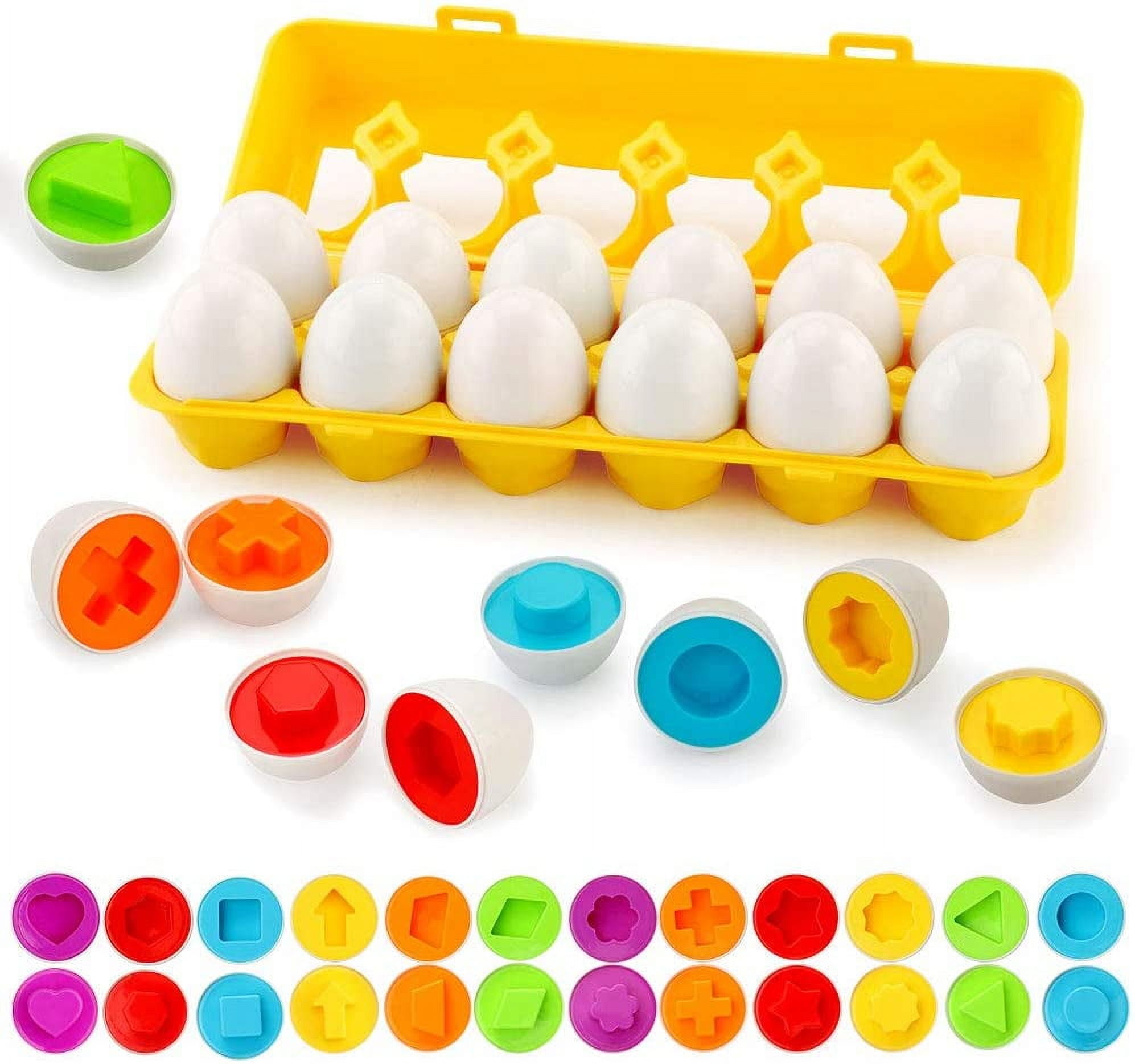 Matching Egg Color And Shape Recognition Sorter, Educational Toys For ...