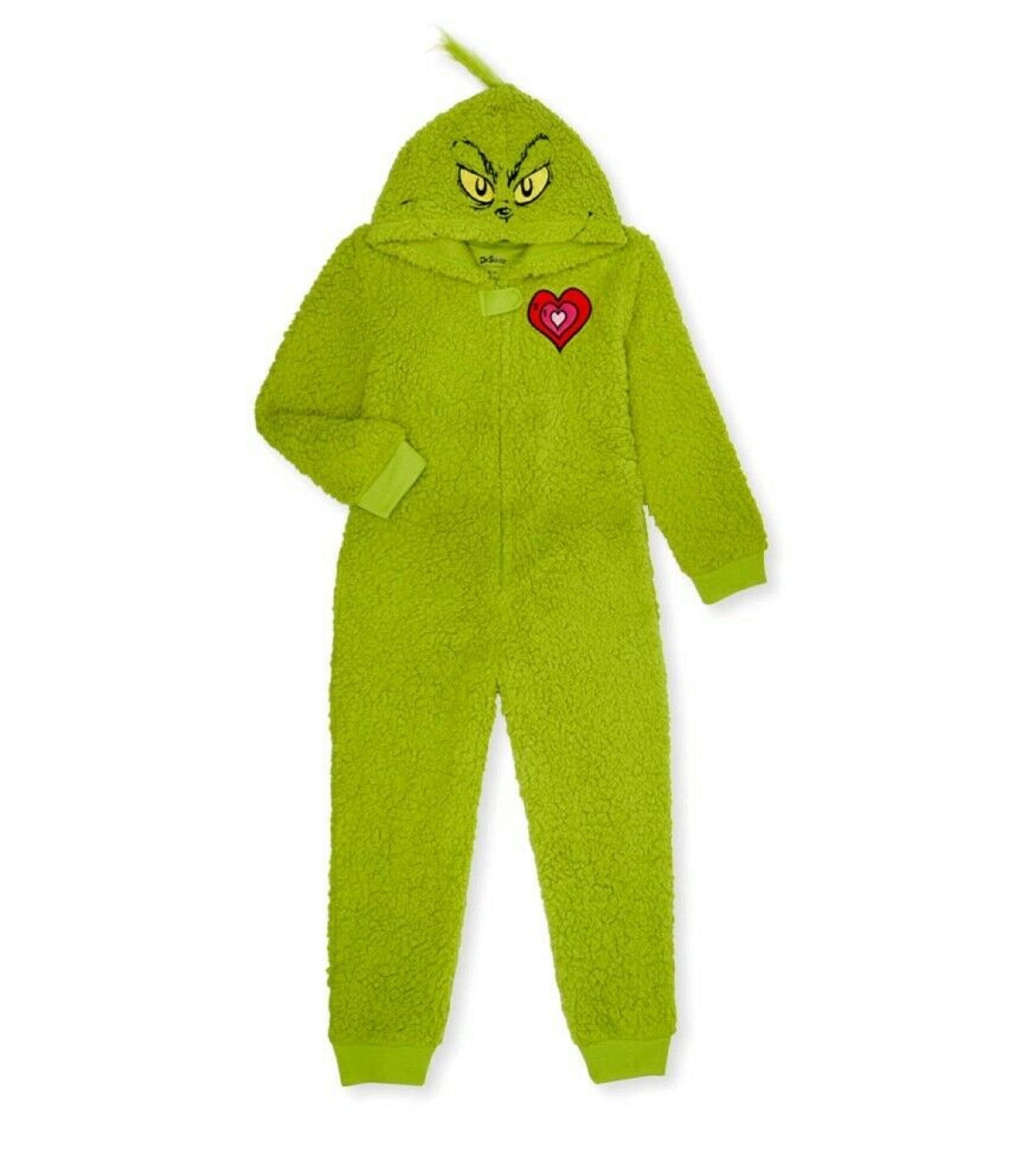Matching Family Grinch Christmas Union Suit Pajamas - X-Large, 14/16 ...