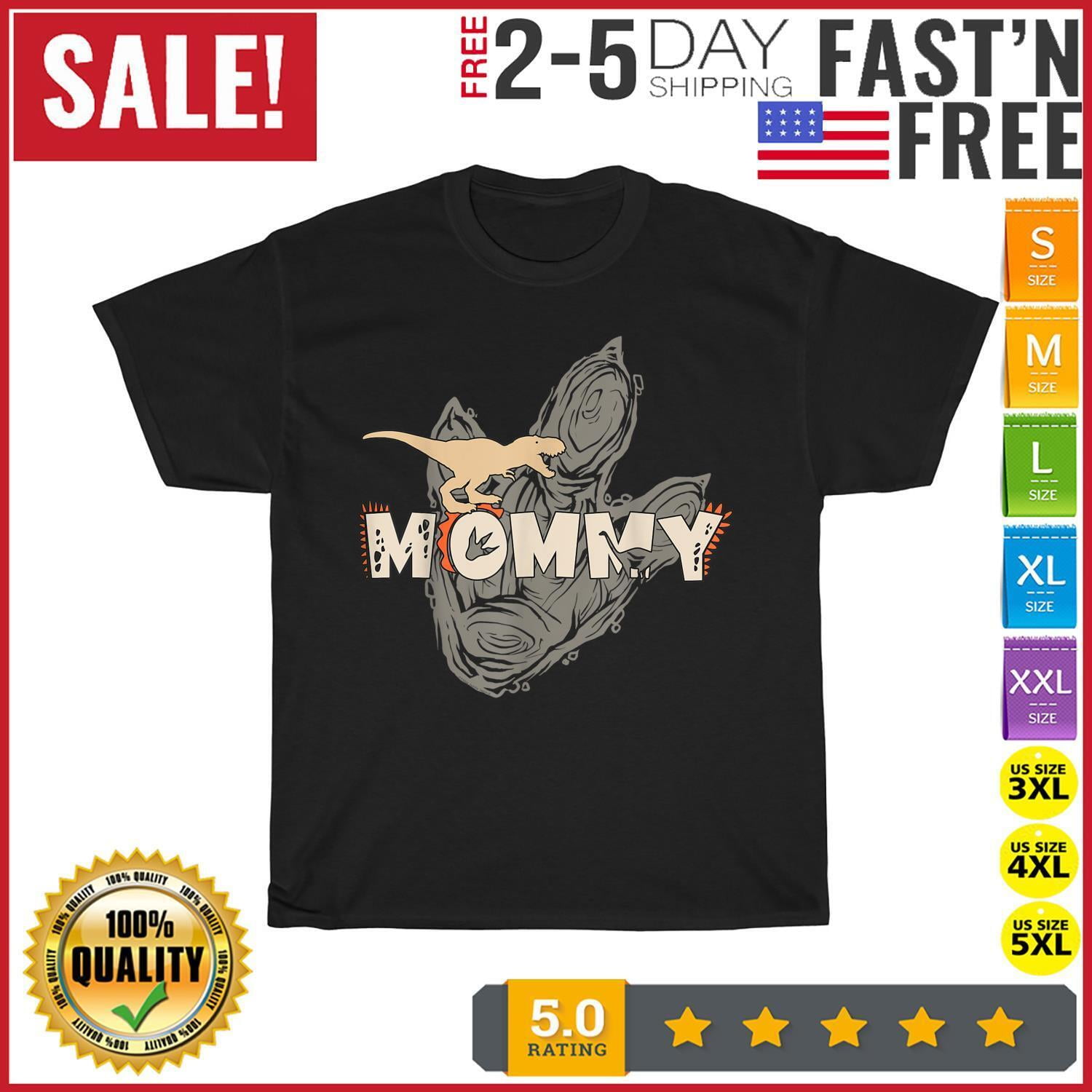 Matching Family Mommy Saurus Footprint Mother's Day Vintage T Shirt Men ...