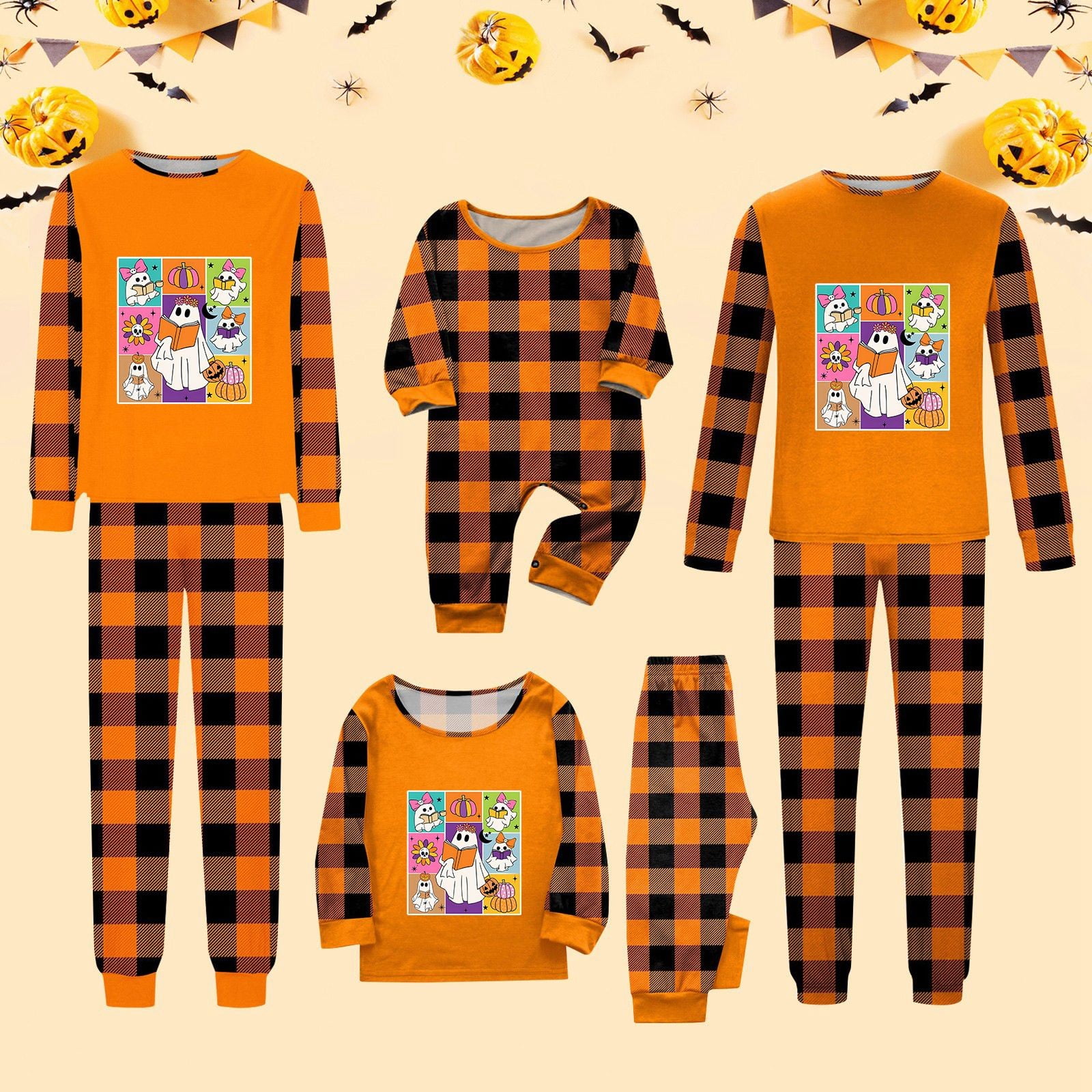 Matching Family Pajamas Bella Ghost Plaid Matching Family Outfits ...