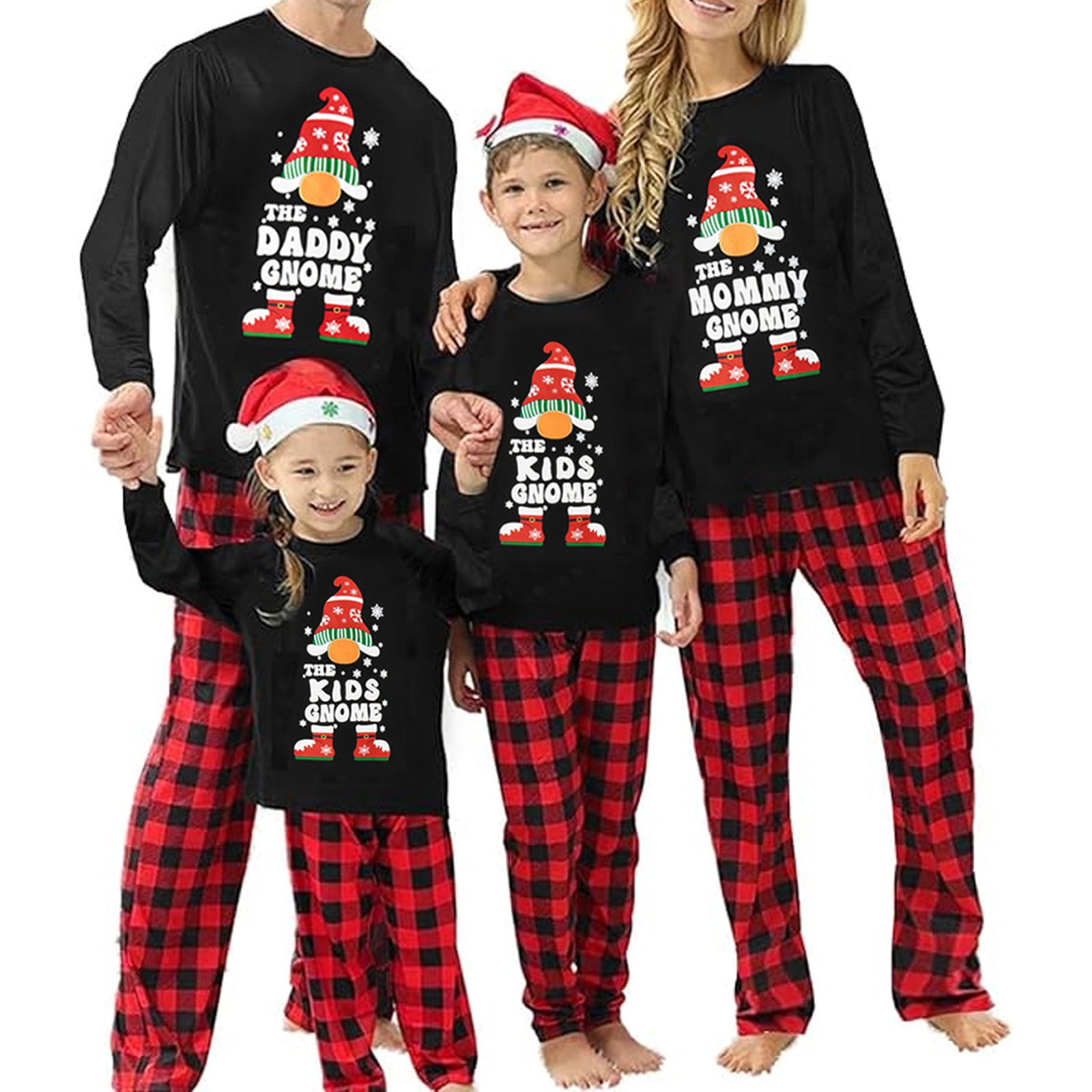 Matching Family Pajamas Sets Christmas PJ's with Letter and Plaid ...