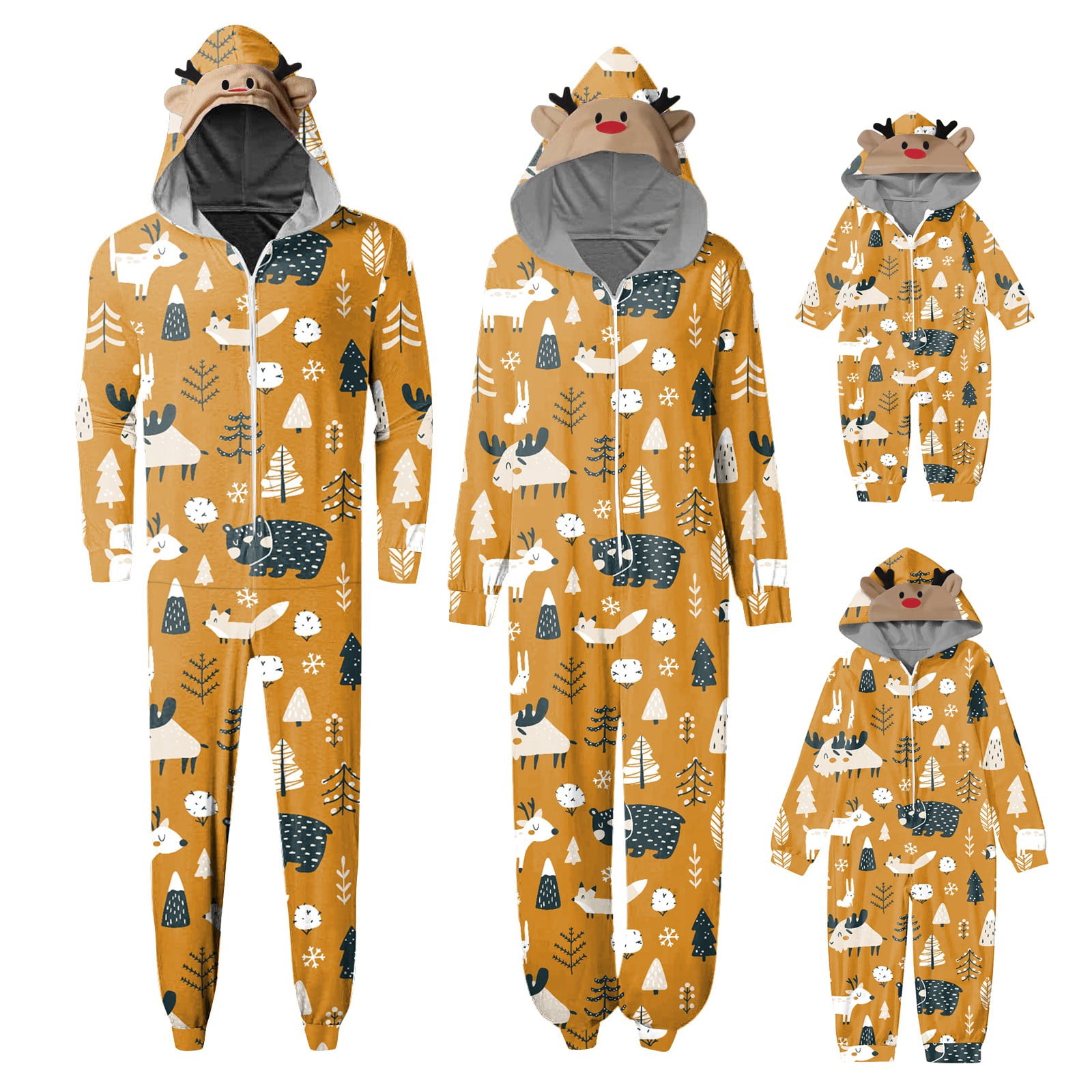 Matching Family Pajamas Skin-friendly Matching Family Outfits Reindeer ...