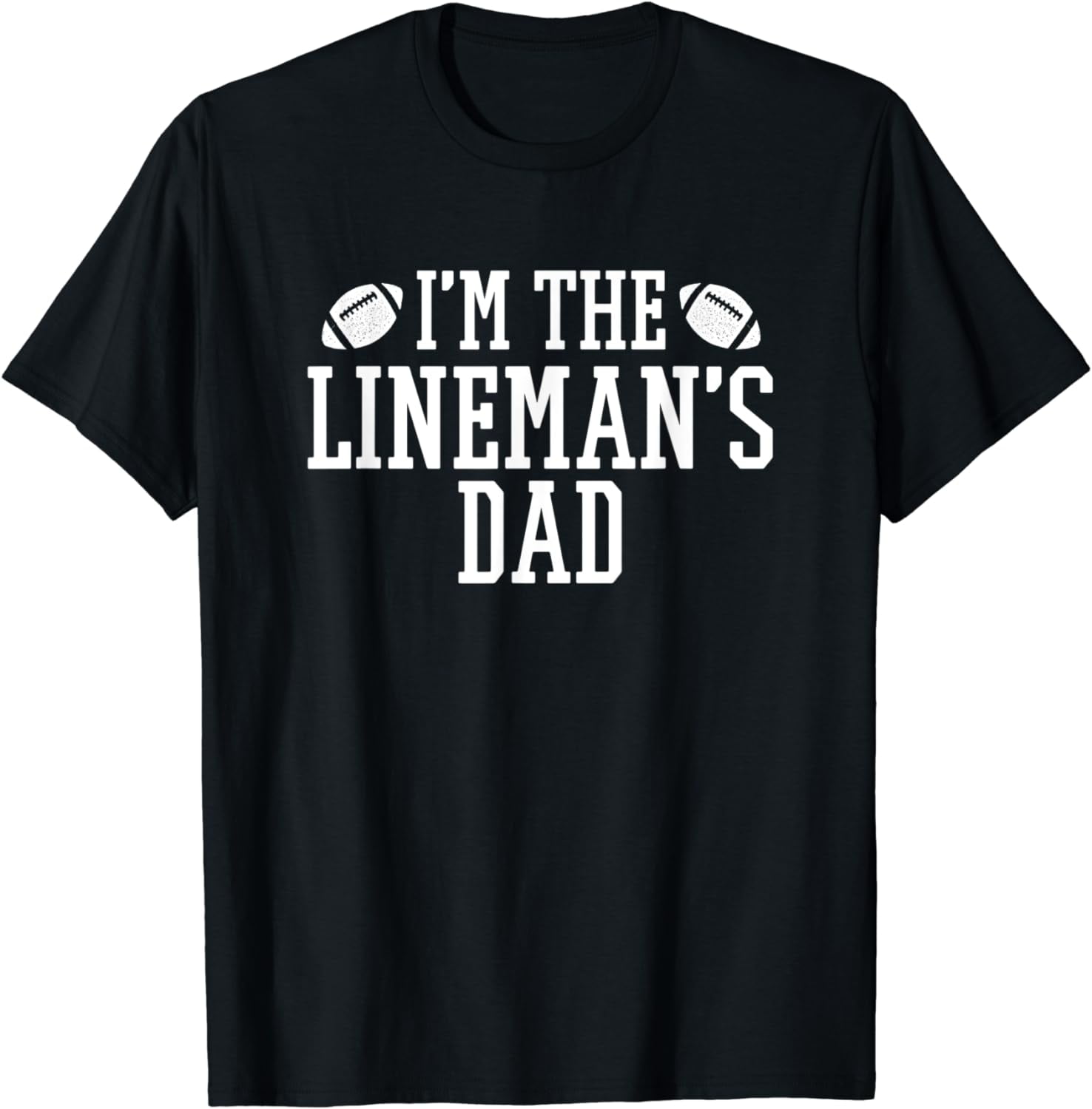 Matching Football Family - I'm the Lineman's Dad T-Shirt - Walmart.com