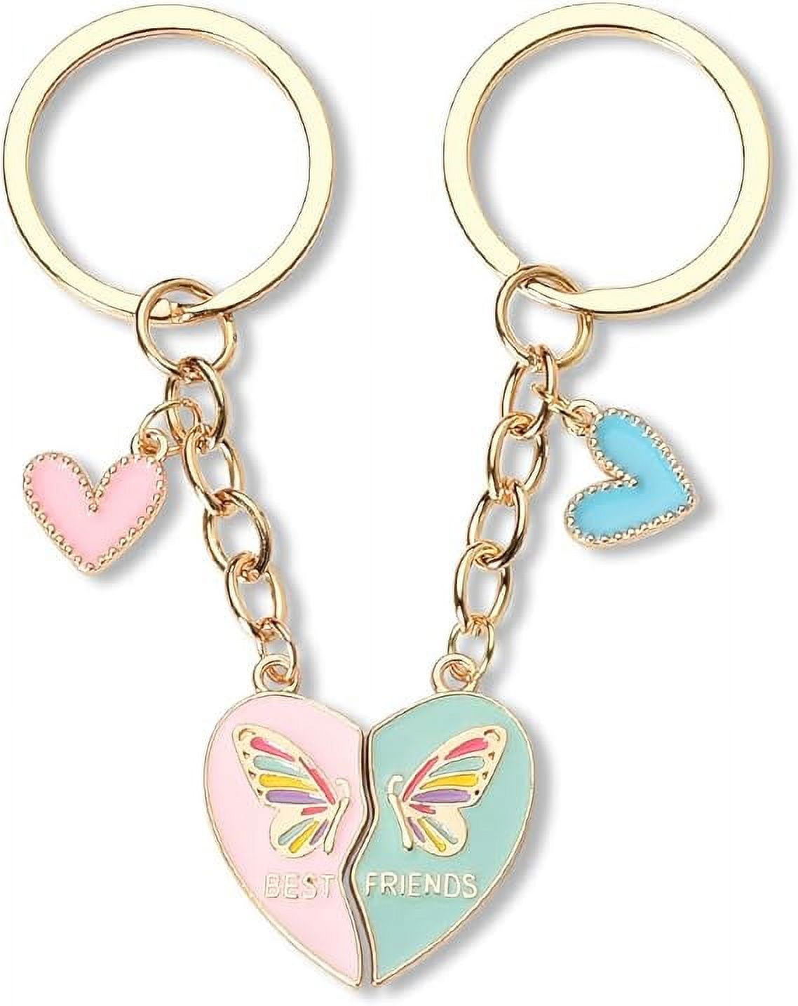 Matching Friendship Keychains for Women Birthday Gifts for Best Friend ...