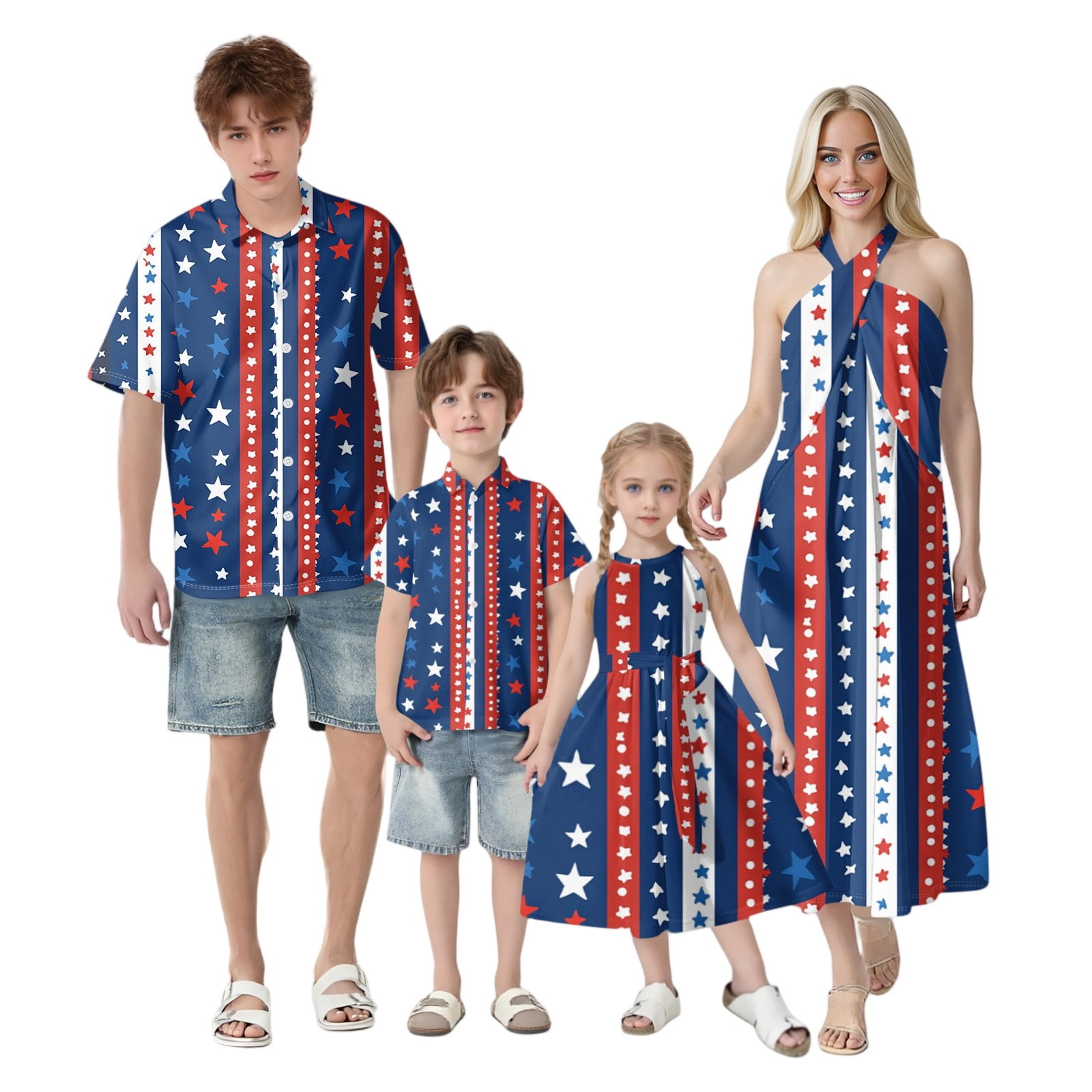 Matching Hawaiian Outfits for Family 4th of July Outfits Dad and Son ...
