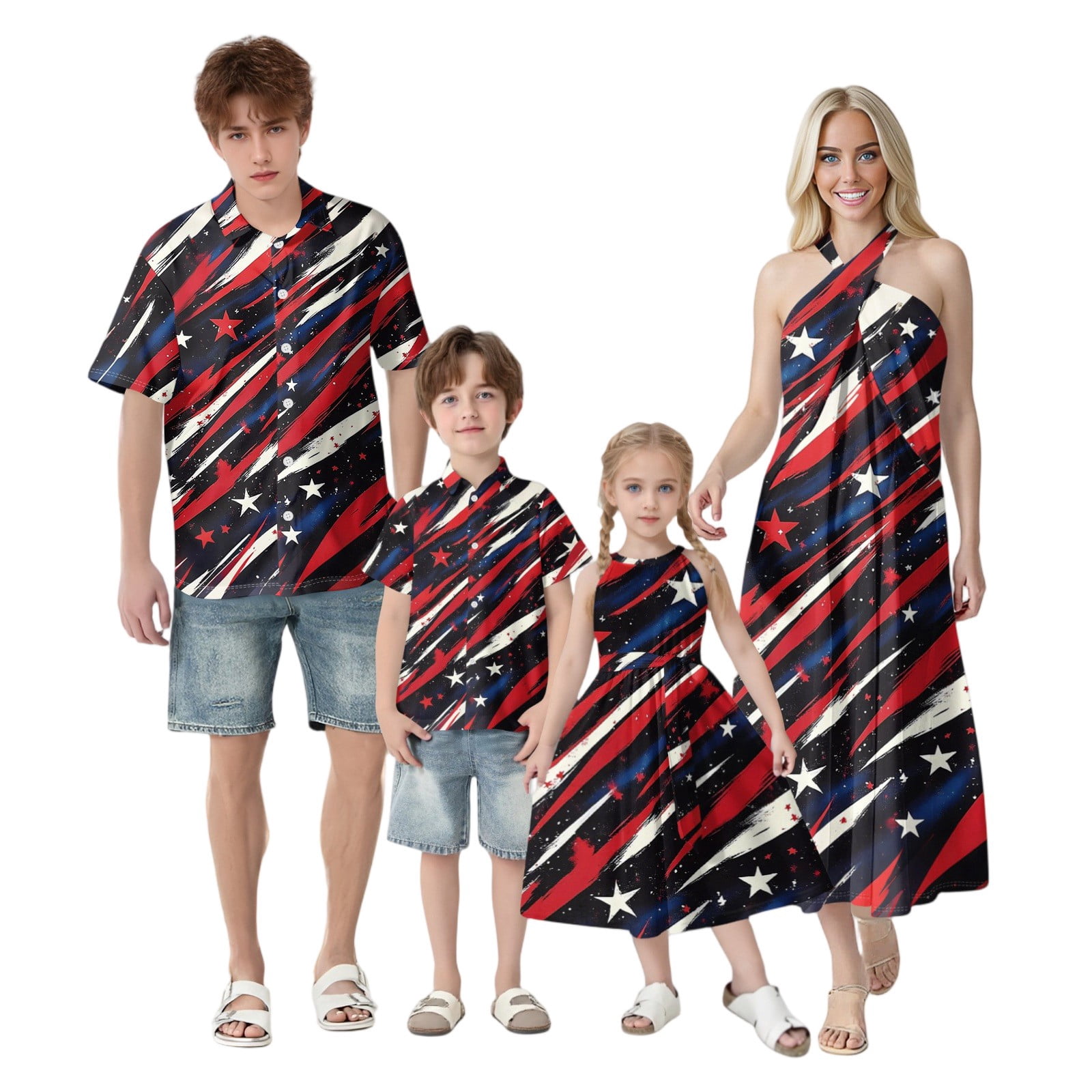 Matching Hawaiian Outfits for Family 4th of July Outfits Dad and Son ...