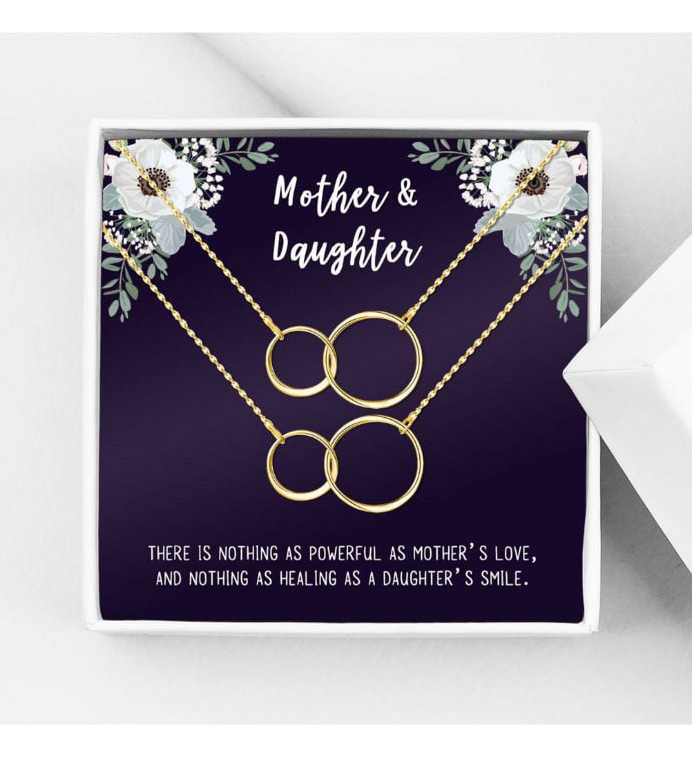 Matching Infinity Card Necklace, Matching Mother's Day Gift for Her ...