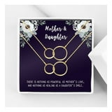 Matching Infinity Card Necklace, Matching Mother's Day Gift for Her ...