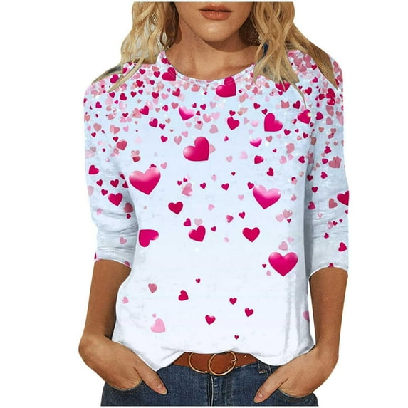 Matching Outfits for Couples Valentine'S Day Loose Fit Short Sleeve ...