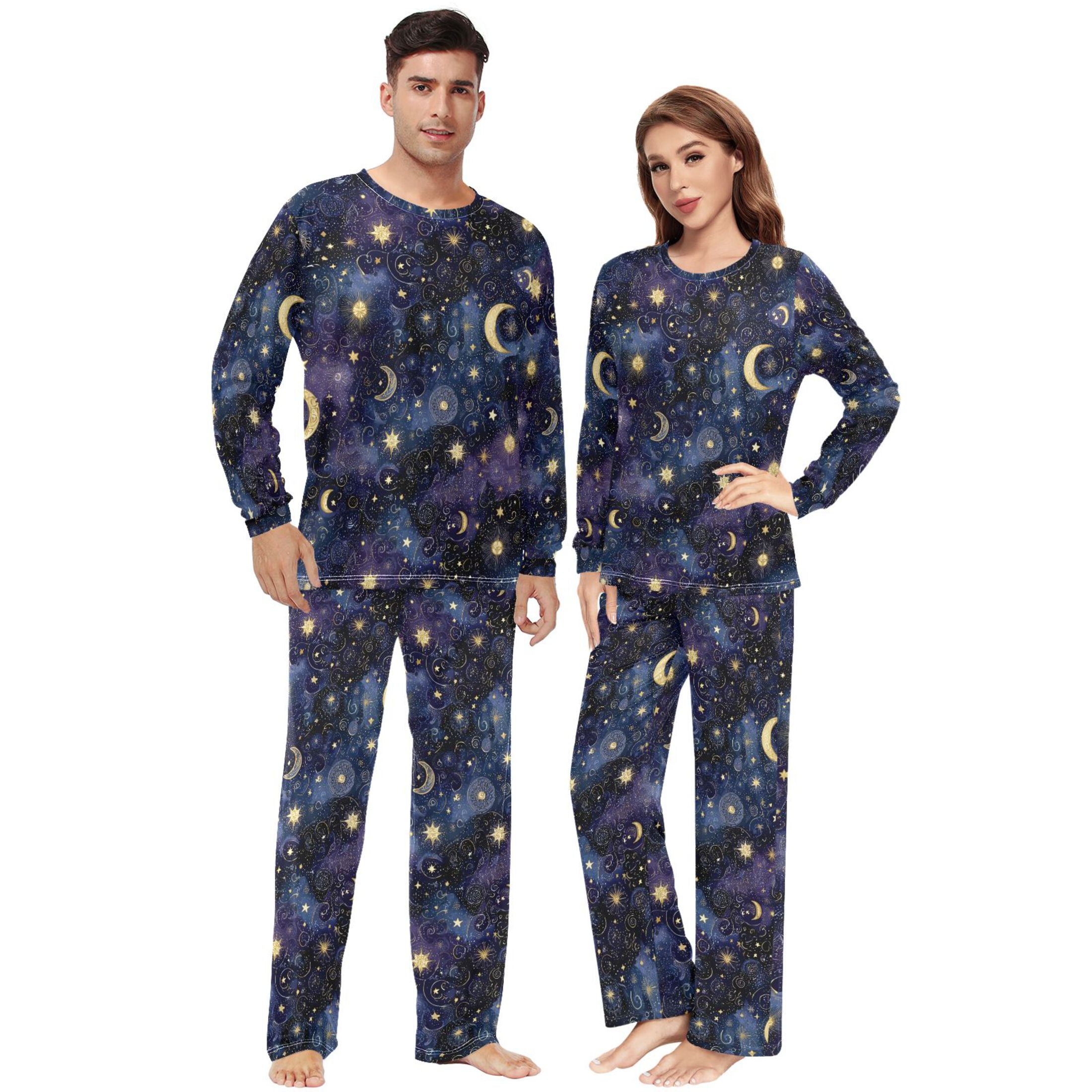 Matching Pajamas for Couples Beautiful Starry Sky His and Hers Pajamas ...