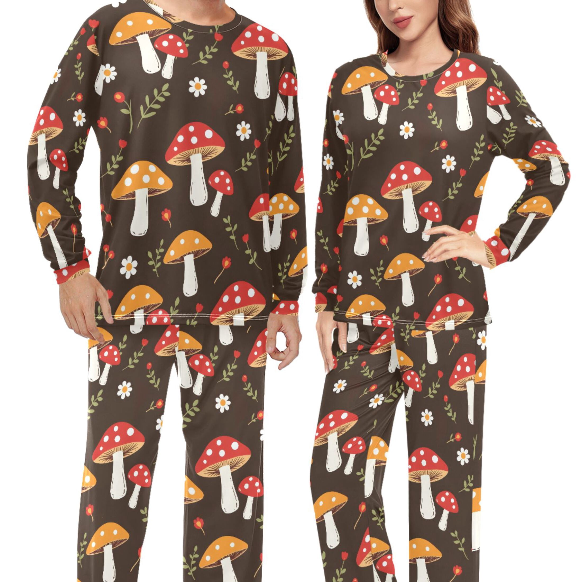 Matching Pajamas for Couples Pumpkin Skull Cute His and Hers Pajamas ...